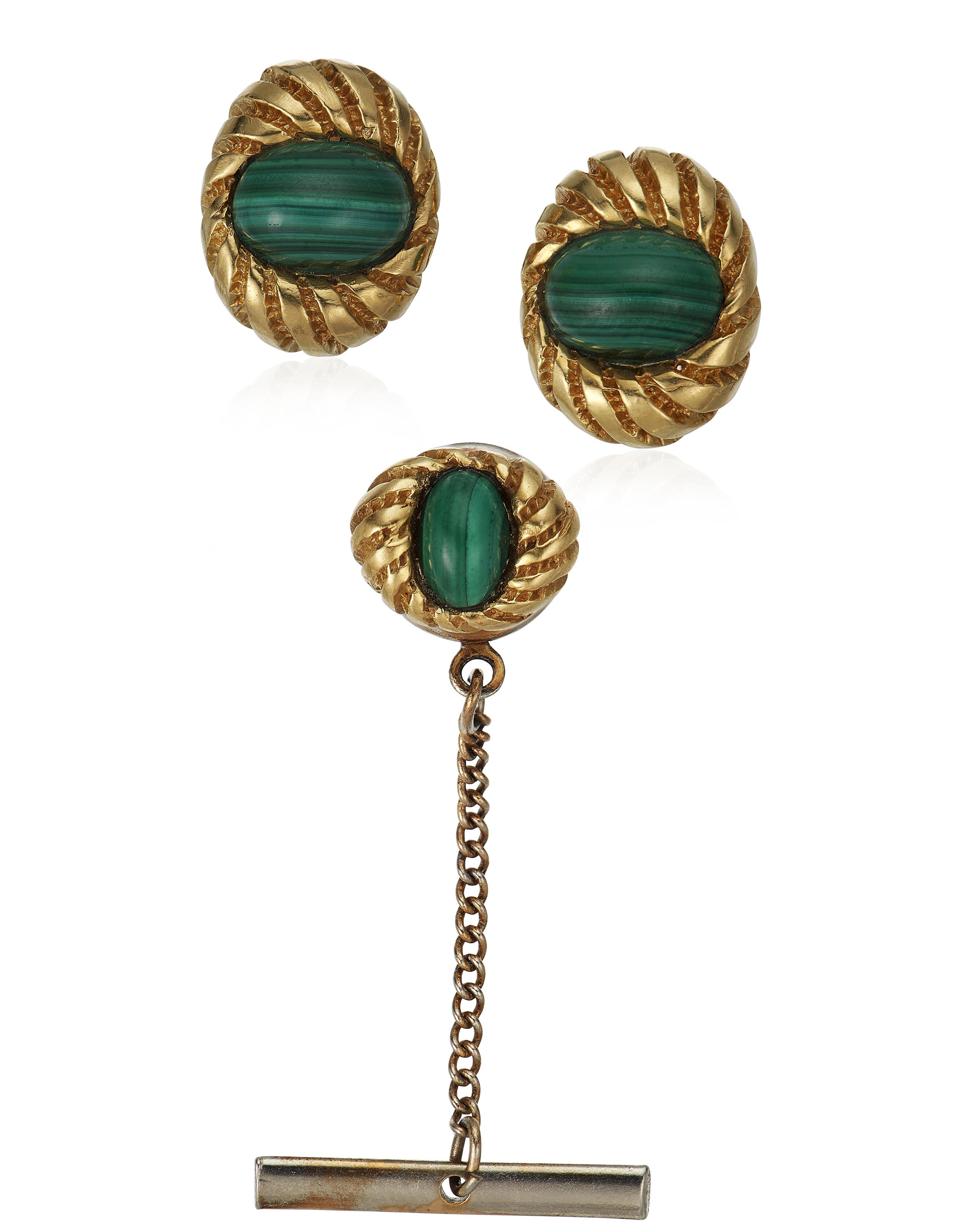 TIFFANY & CO. SCHLUMBERGER MALACHITE CUFFLINKS, | Christie’s