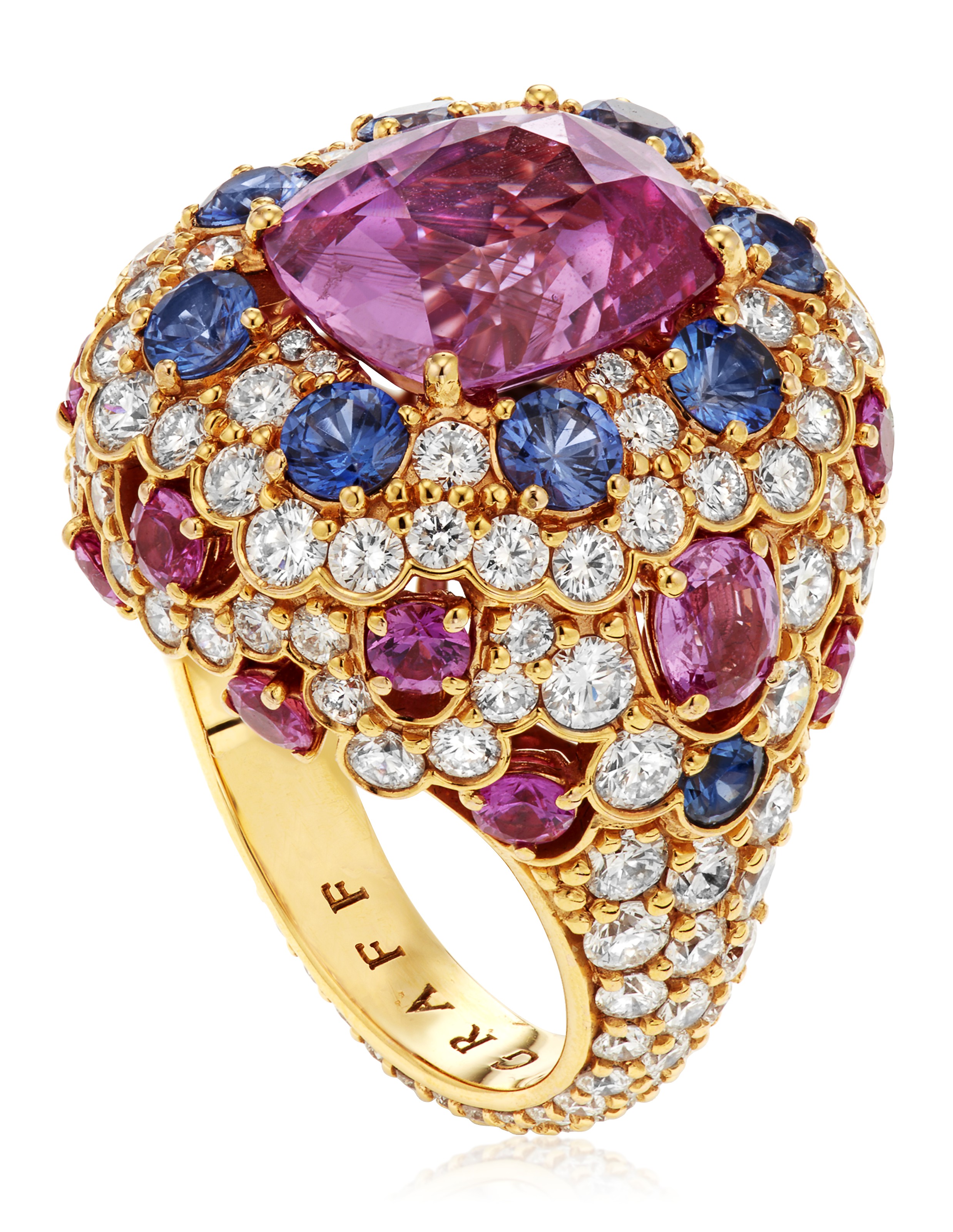 GRAFF PINK SAPPHIRE AND DIAMOND RING, | Christie’s