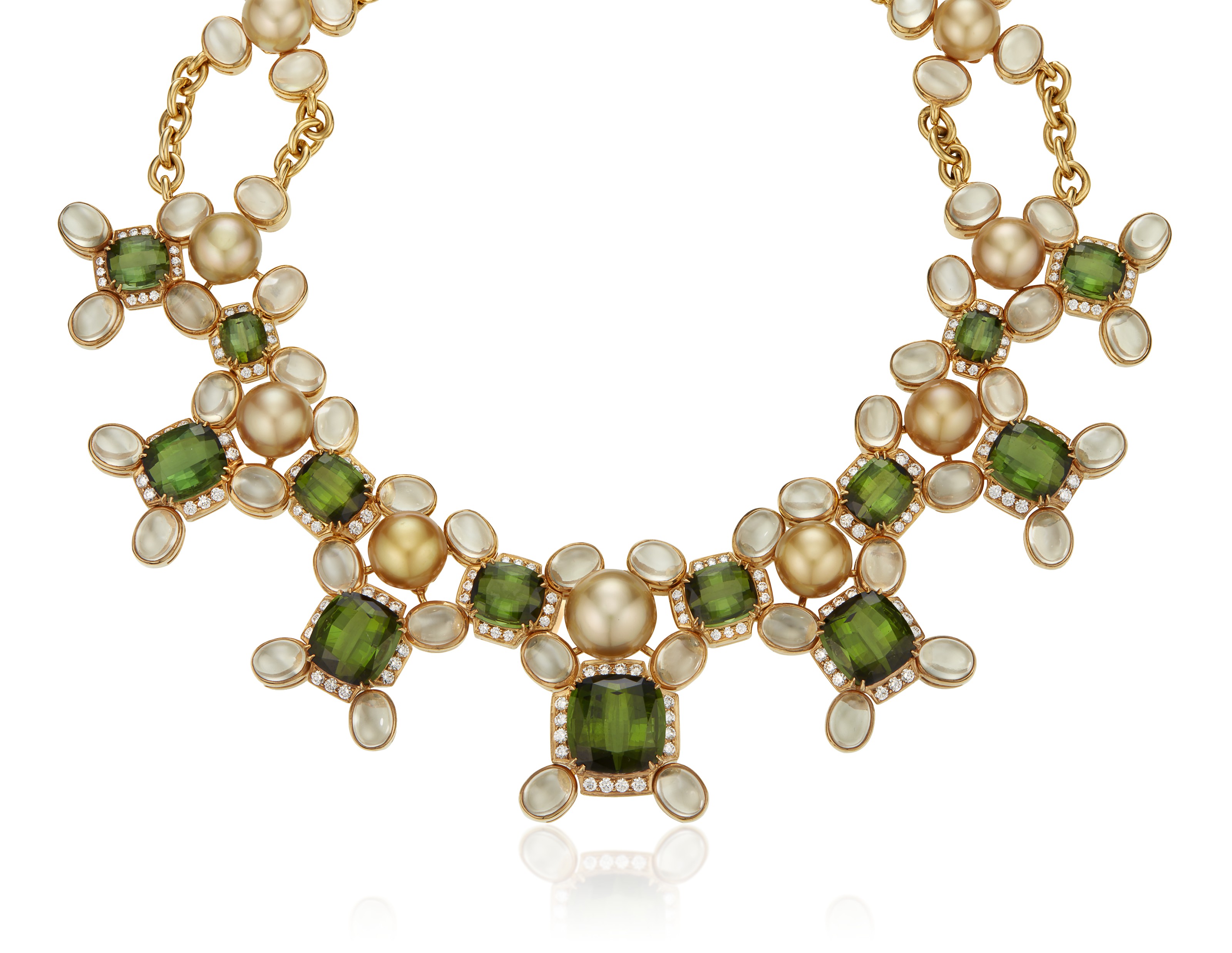 PRINCE DIMITRI FOR ASSAEL CULTURED PEARL, DIAMOND AND MULTI-GEM ...