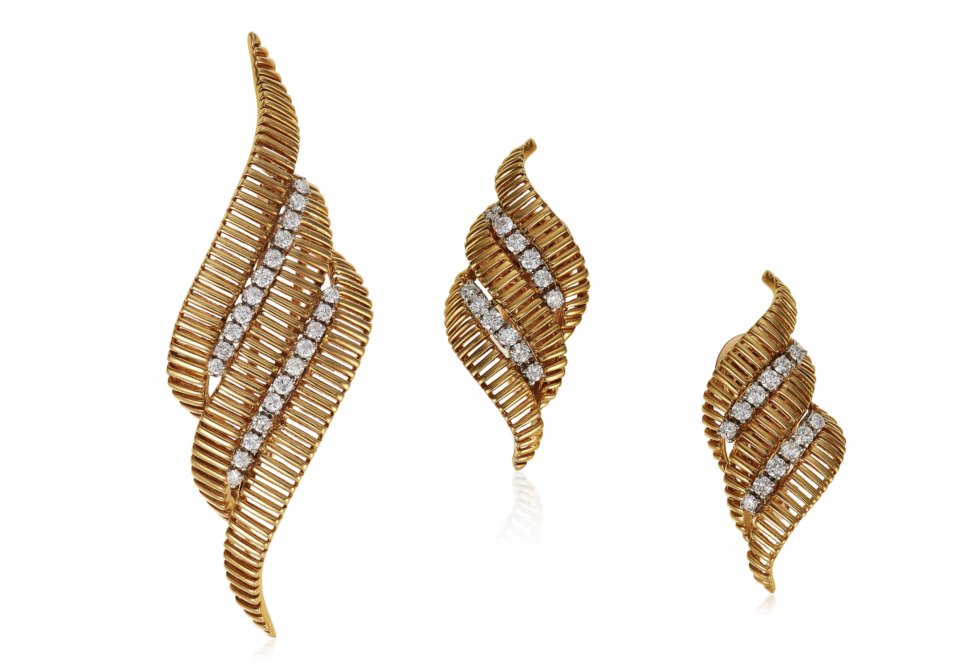 VAN CLEEF & ARPELS SET OF GOLD AND DIAMOND JEWELRY, | Christie’s