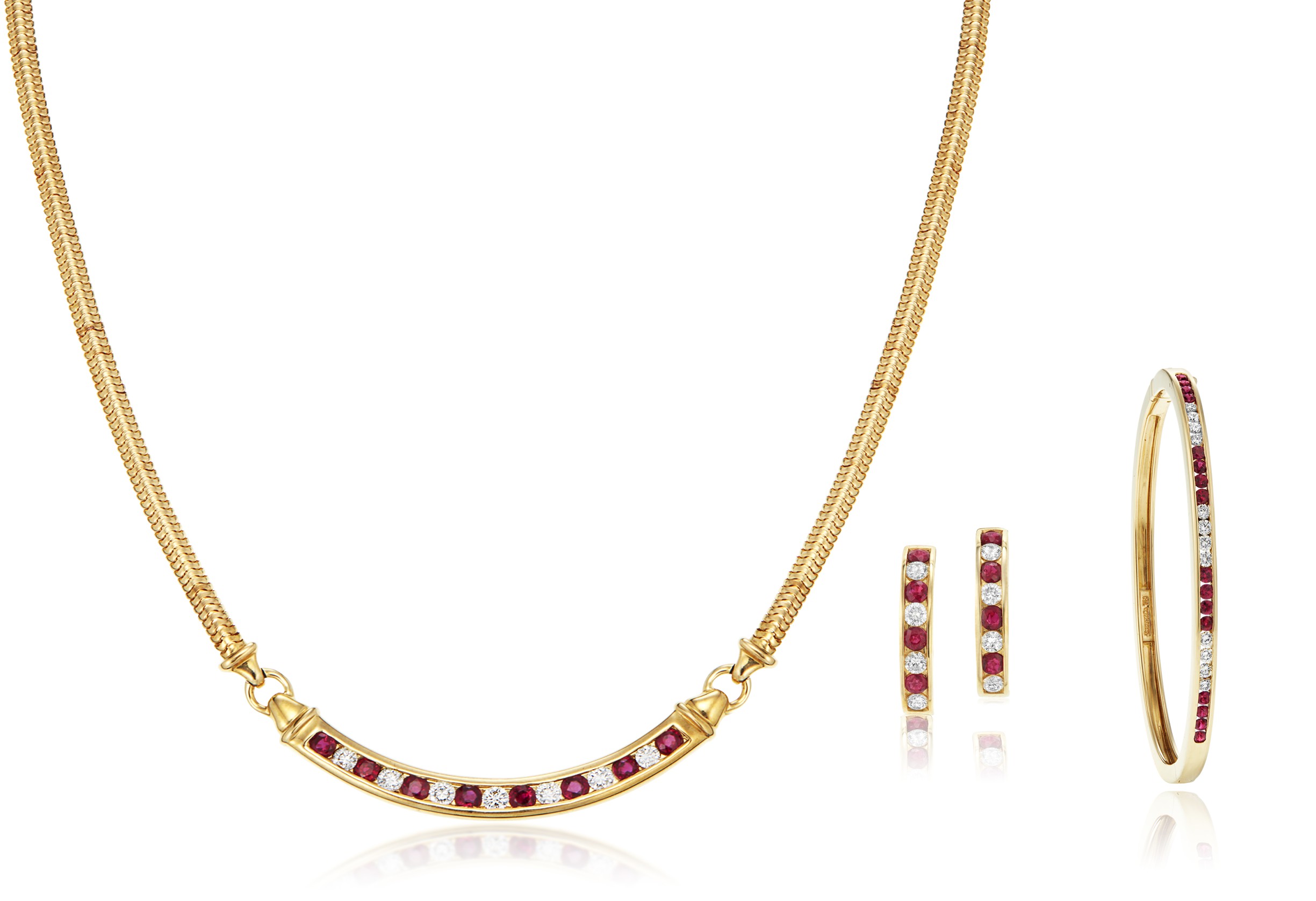 TIFFANY & CO. SET OF RUBY AND DIAMOND JEWELRY, | Christie’s