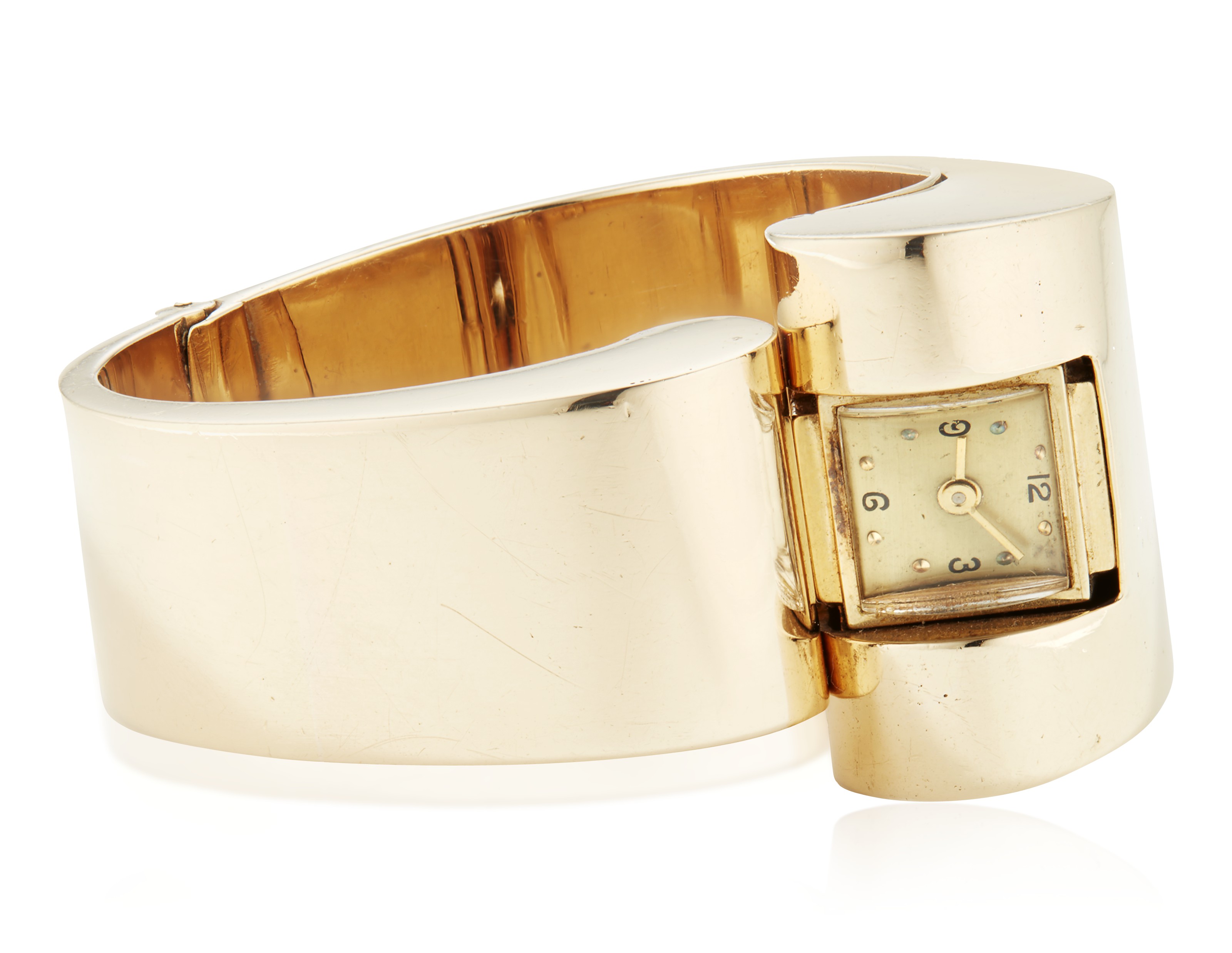 RETRO GOLD BANGLE BRACELET WATCH, | Christie’s