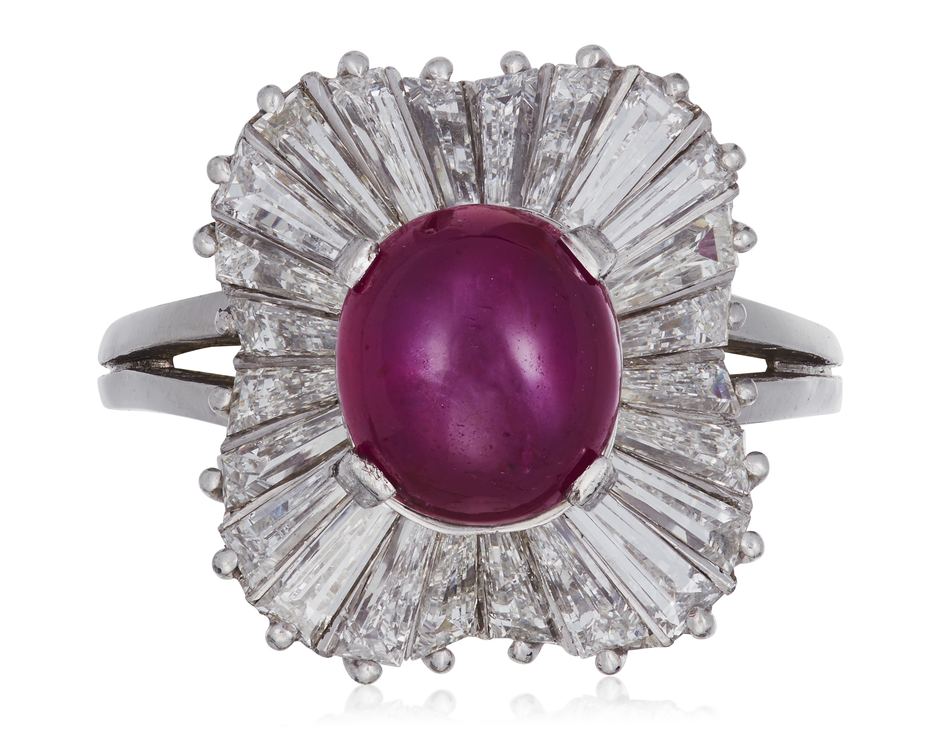 STAR RUBY AND DIAMOND RING WITH AGL REPORT, | Christie’s