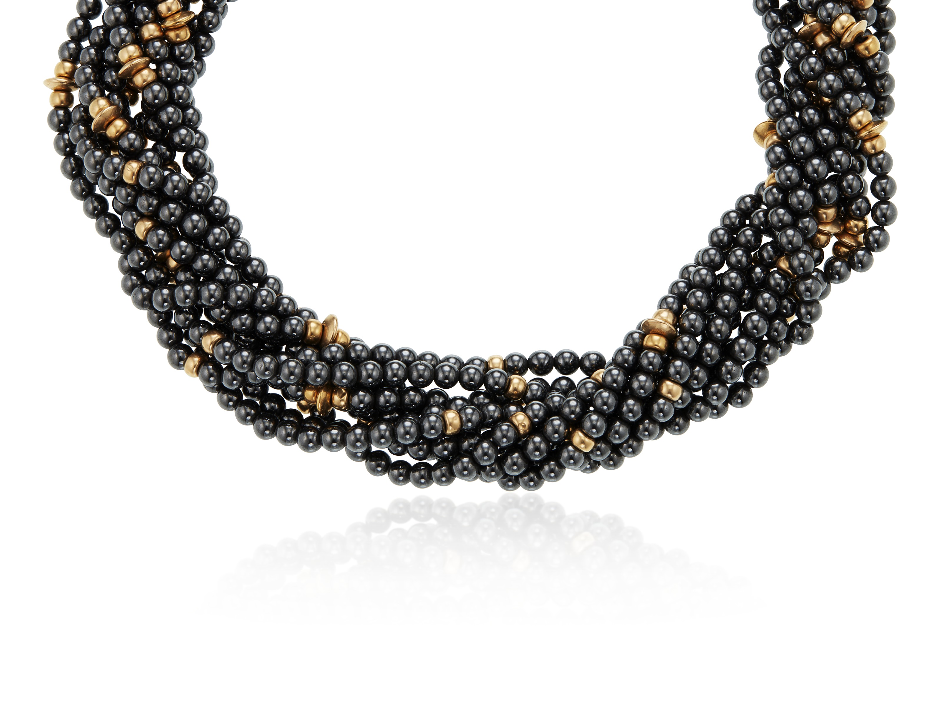 HEMATITE AND GOLD NECKLACE, | Christie’s