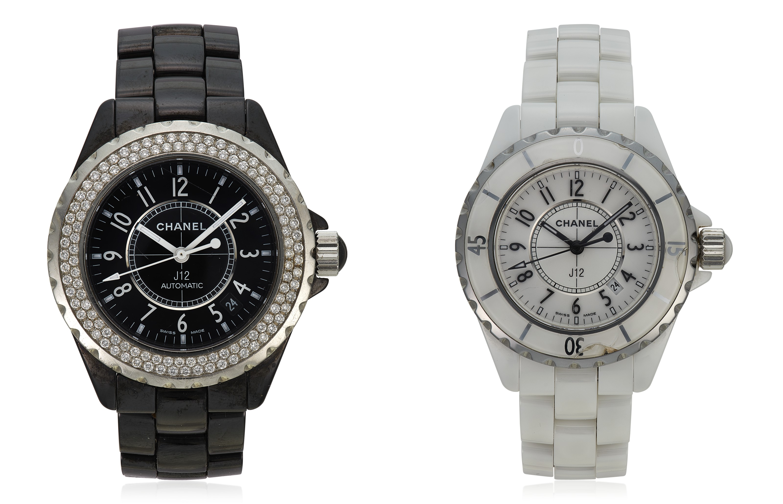 CHANEL 'J12' BLACK AND WHITE WATCHES, | Christie’s
