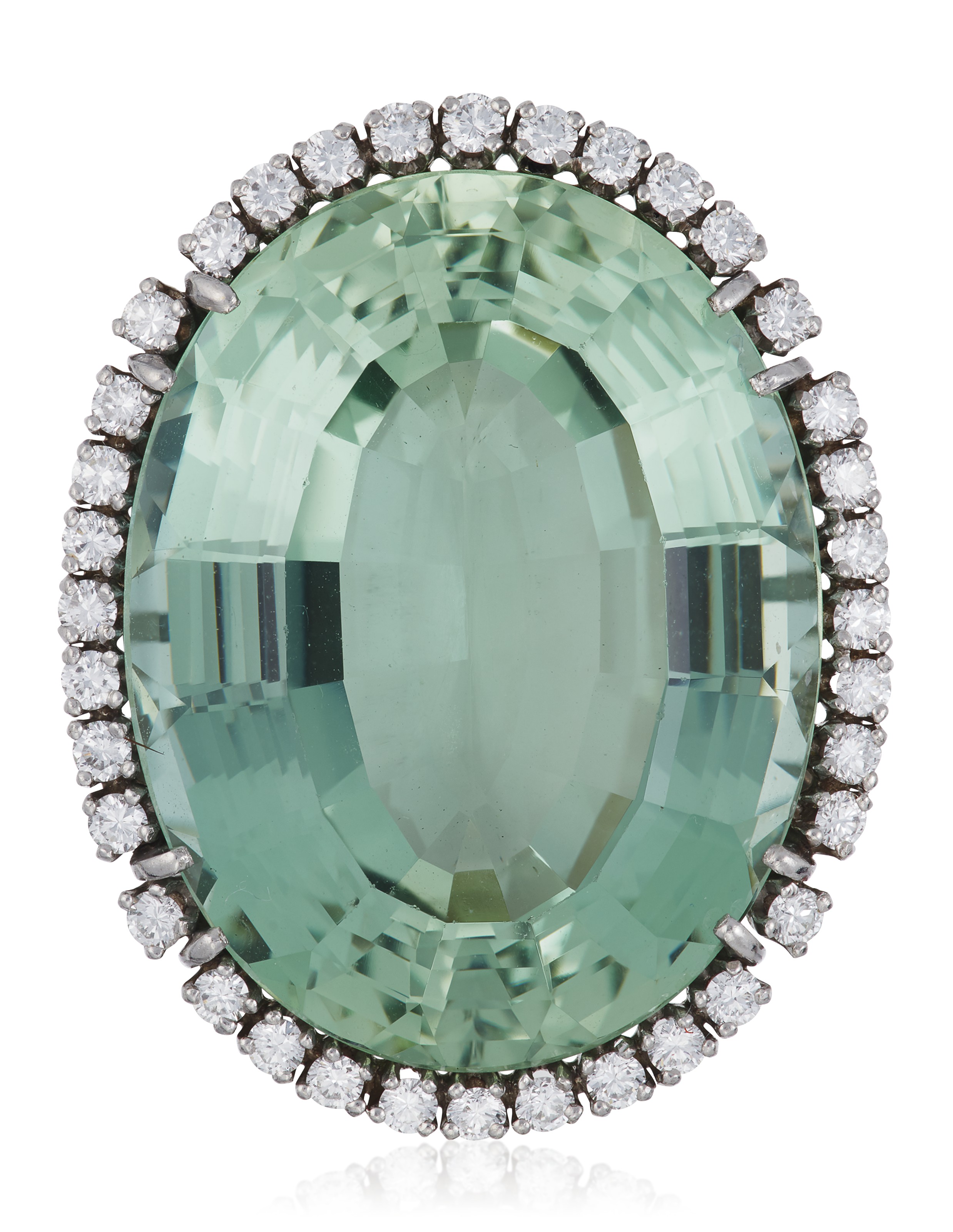 GREEN BERYL AND DIAMOND RING, | Christie’s