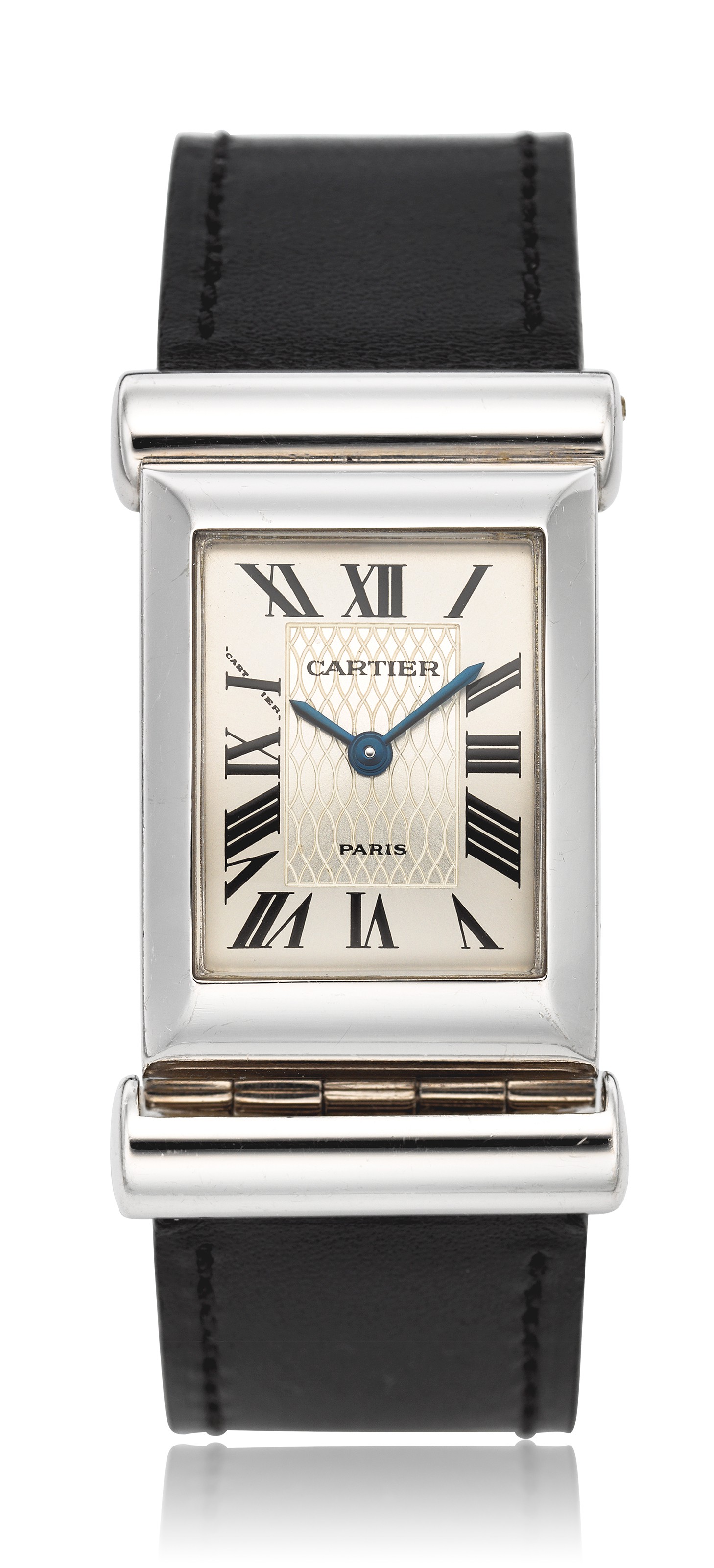 CARTIER, LADIES' 18K 150TH ANNIVERSARY DRIVER'S WATCH, NO. 005/150 ...