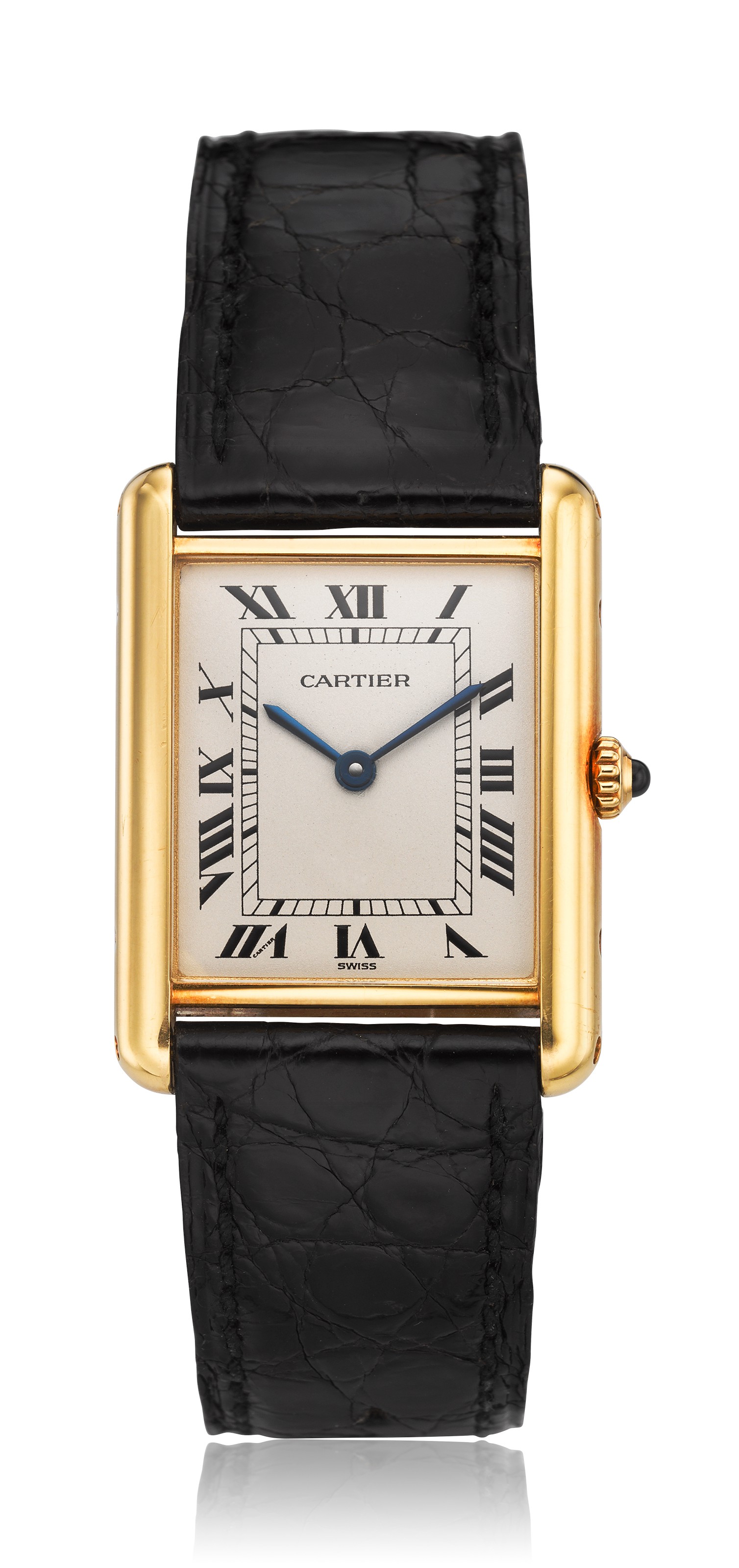 CARTIER, TANK QUARTZ, 18K GOLD WATCH, | Christie’s