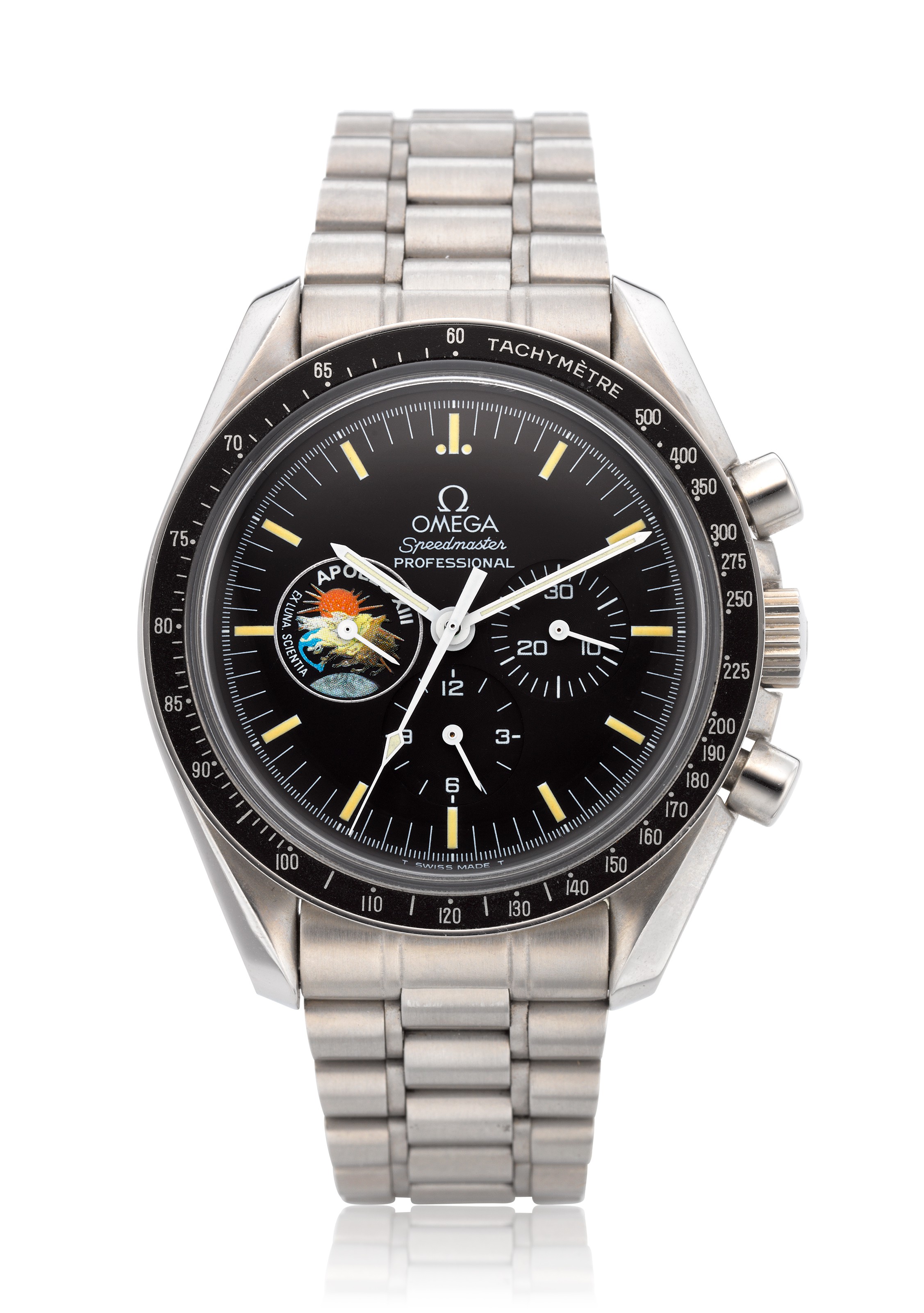 OMEGA, SPEEDMASTER, APOLLO XIII “MISSION PATCH” 25TH ANNIVERSARY ...