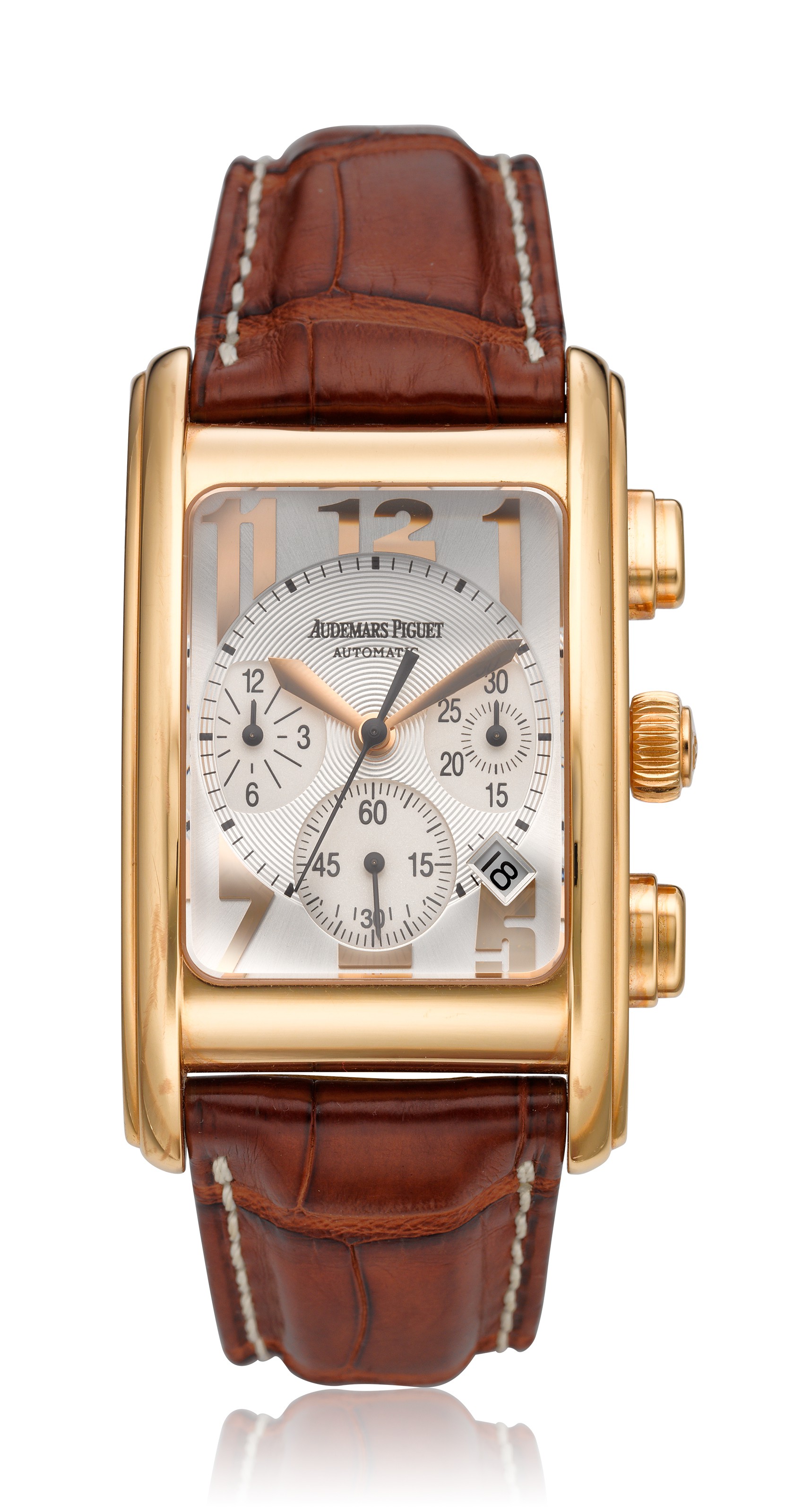 AUDEMARS PIGUET, EDWARD PIGUET, 18K PINK GOLD, CHRONOGRAPH, REF ...