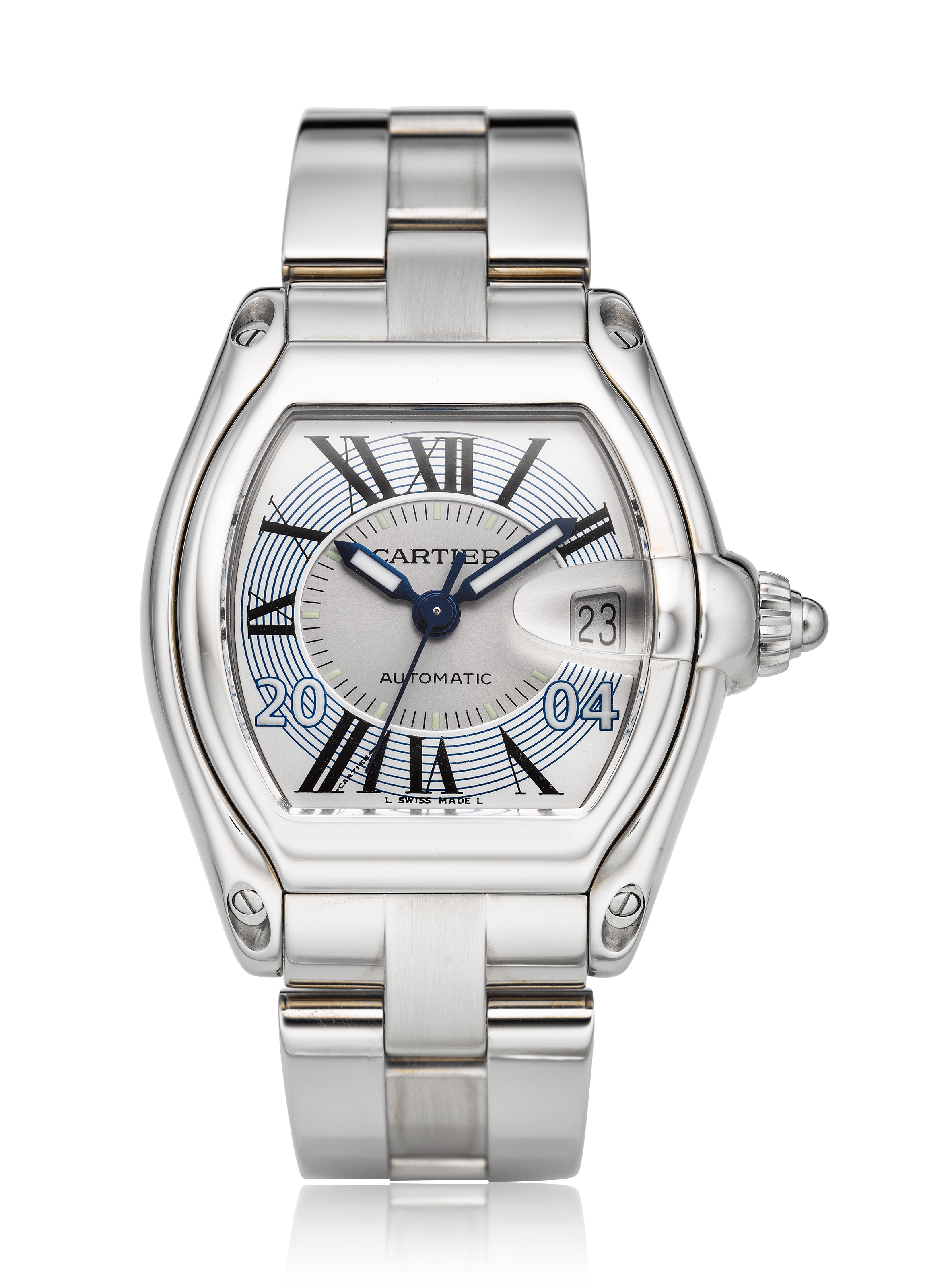 CARTIER, STEEL ROADSTER 2004 GREEK SUMMER OLYMPICS LIMITED EDITION NO ...
