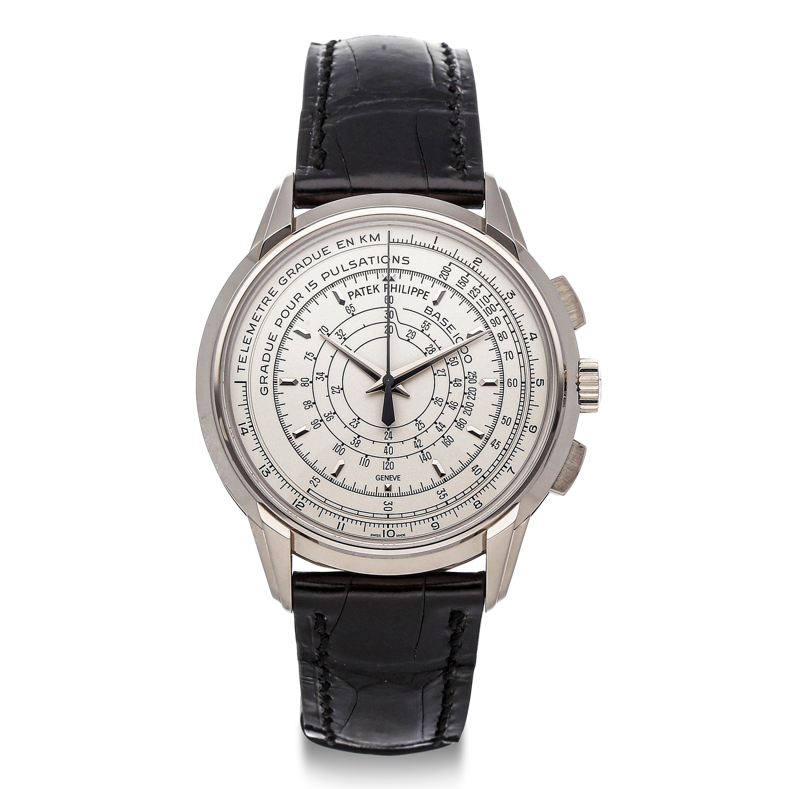 PATEK PHILIPPE, MULTI-SCALE CHRONOGRAPH, 175TH ANNIVERSARY, 18K WHITE ...
