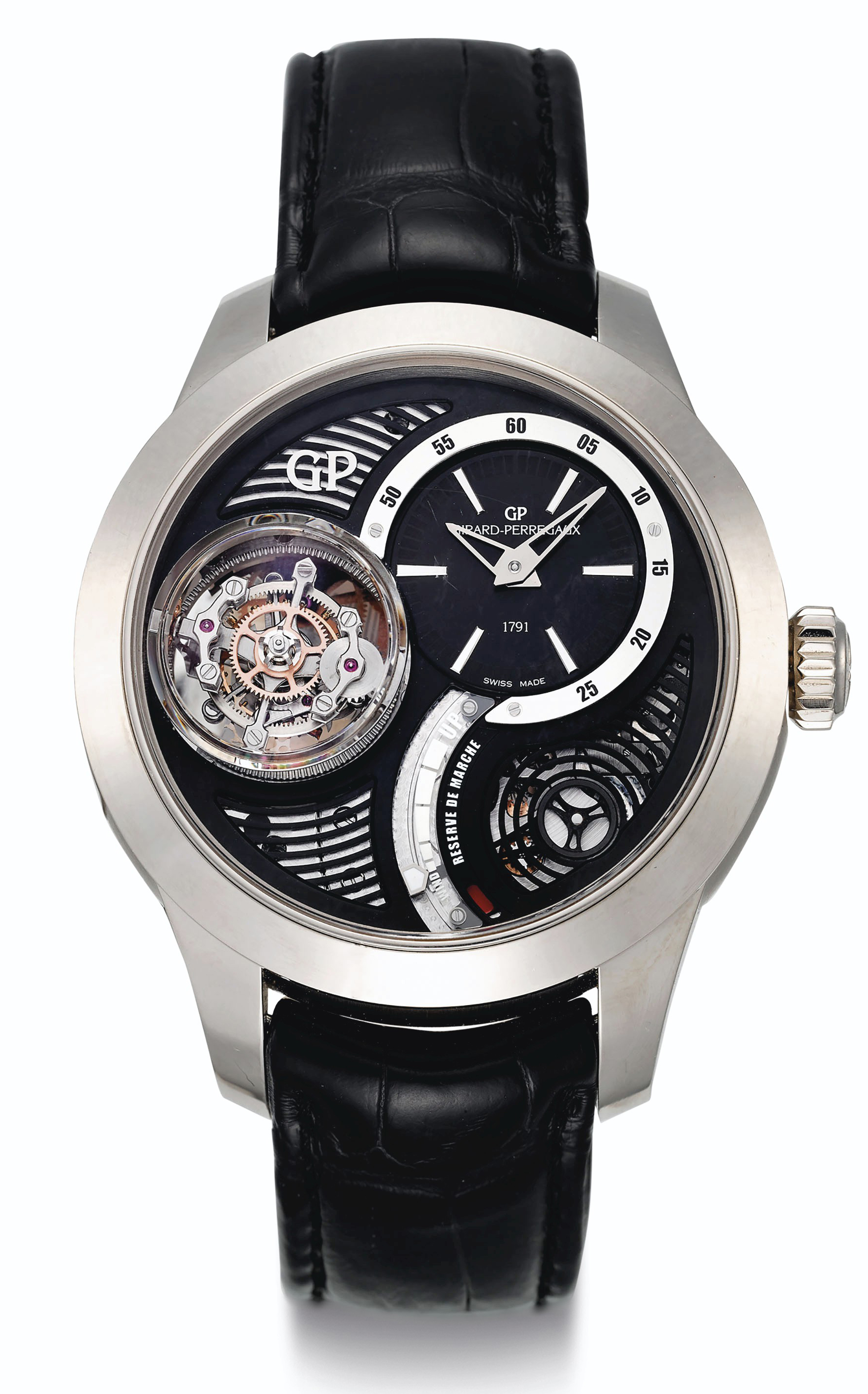 GIRARD-PERREGAUX, 18K WHITE GOLD TRI-AXIAL TOURBILLON, LIMITED EDITION ...