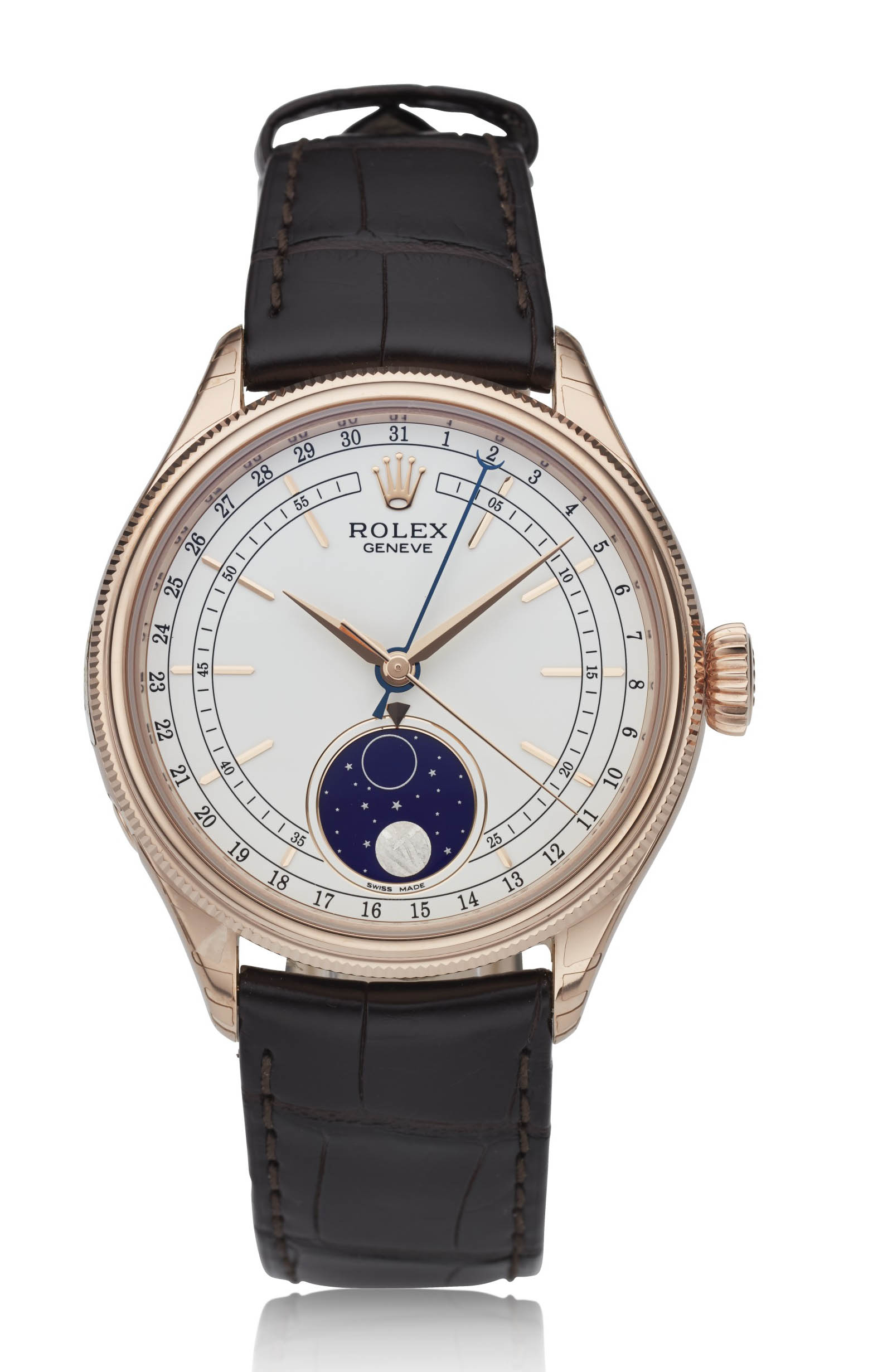 ROLEX, CELLINI MOONPHASE, 18K PINK GOLD, REF. 50535, | Christie’s
