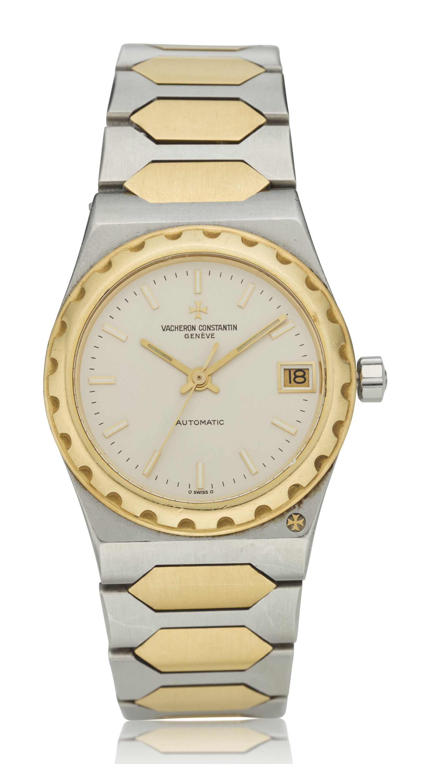 VACHERON CONSTANTIN, ‘222’, YELLOW GOLD & STEEL WRISTWATCH, | Christie’s