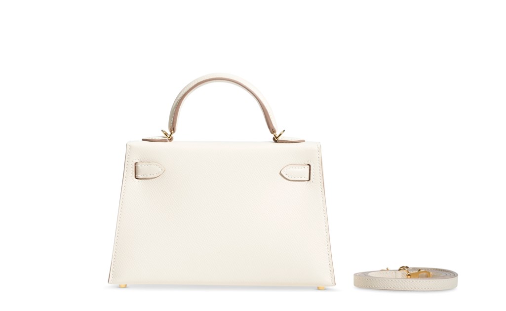 A CRAIE EPSOM LEATHER MINI KELLY 20 II WITH GOLD HARDWARE, HERMÈS, 2019 ...