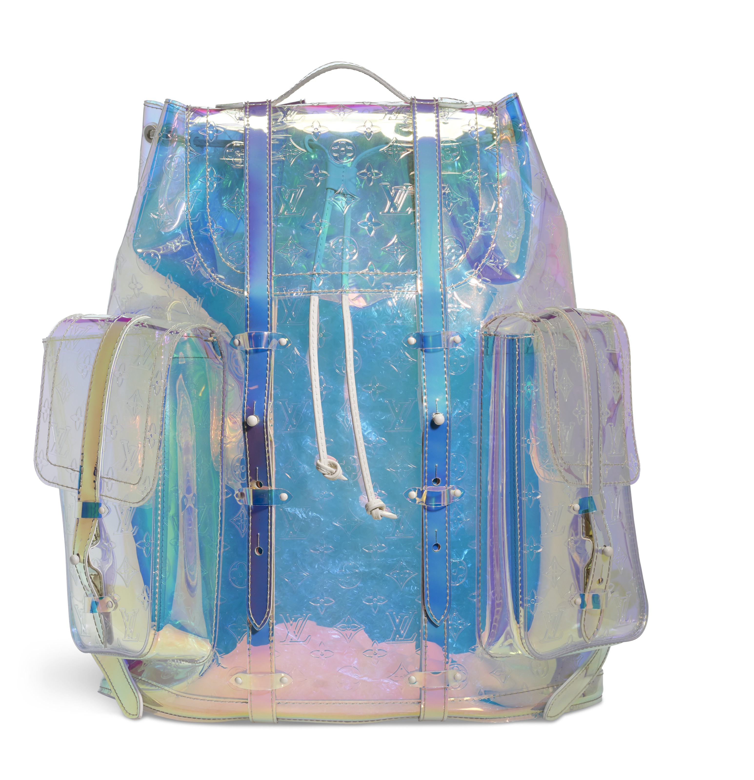 A LIMITED EDITION PRISM MONOGRAM PVC CHRISTOPHER GM BACKPACK BY VIRGIL ...