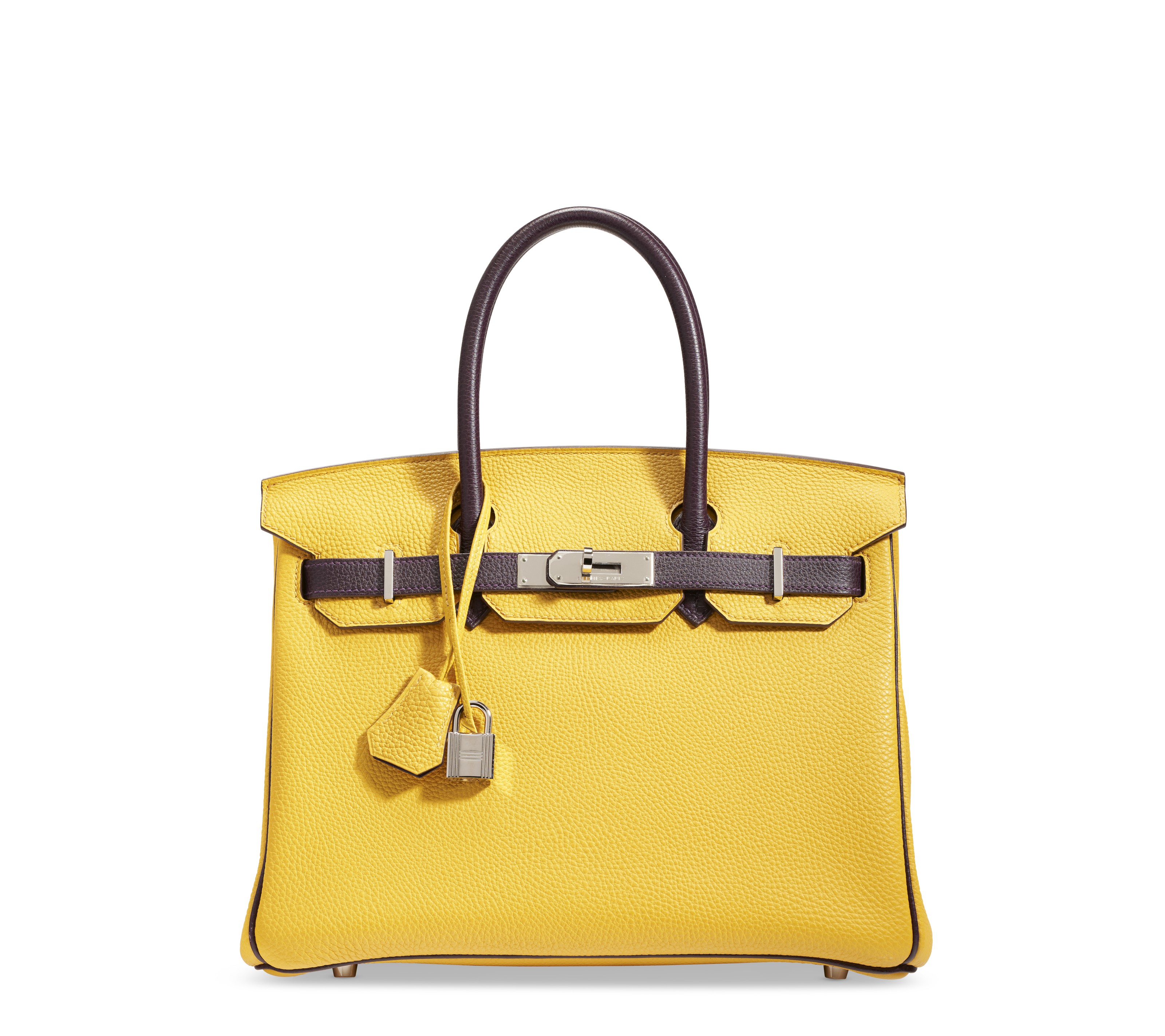 A CUSTOM SOLEIL & RAISIN TOGO LEATHER BIRKIN 30 WITH PALLADIUM HARDWARE ...