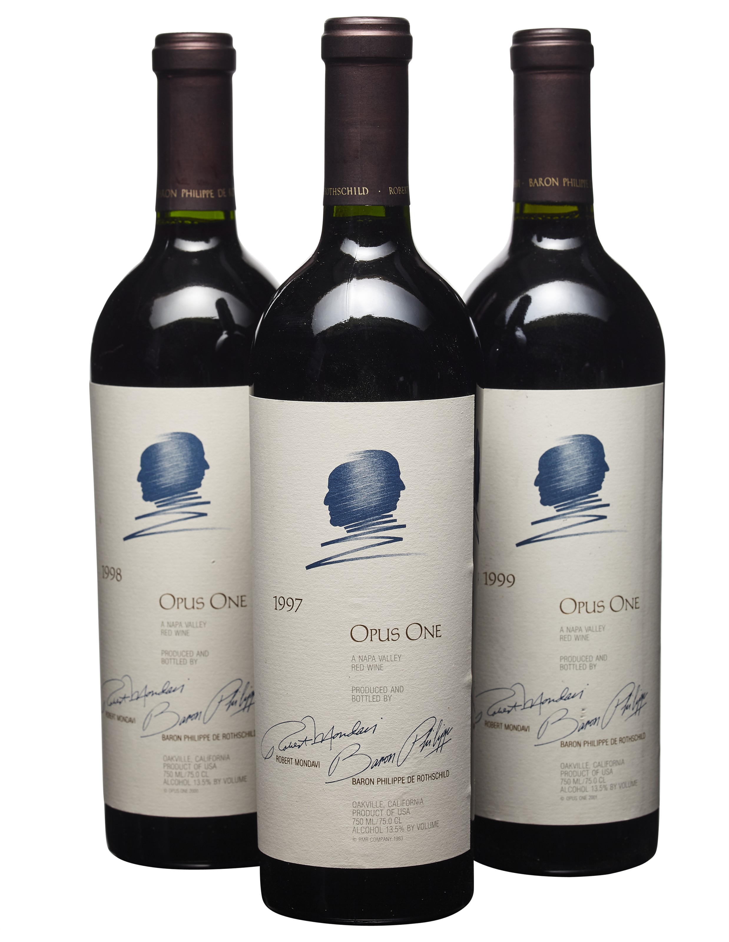 Opus One 1997, 1998 & 1999, Opus One1997Levels into neck (4)1998Levels into neck (4)1999Levels ...