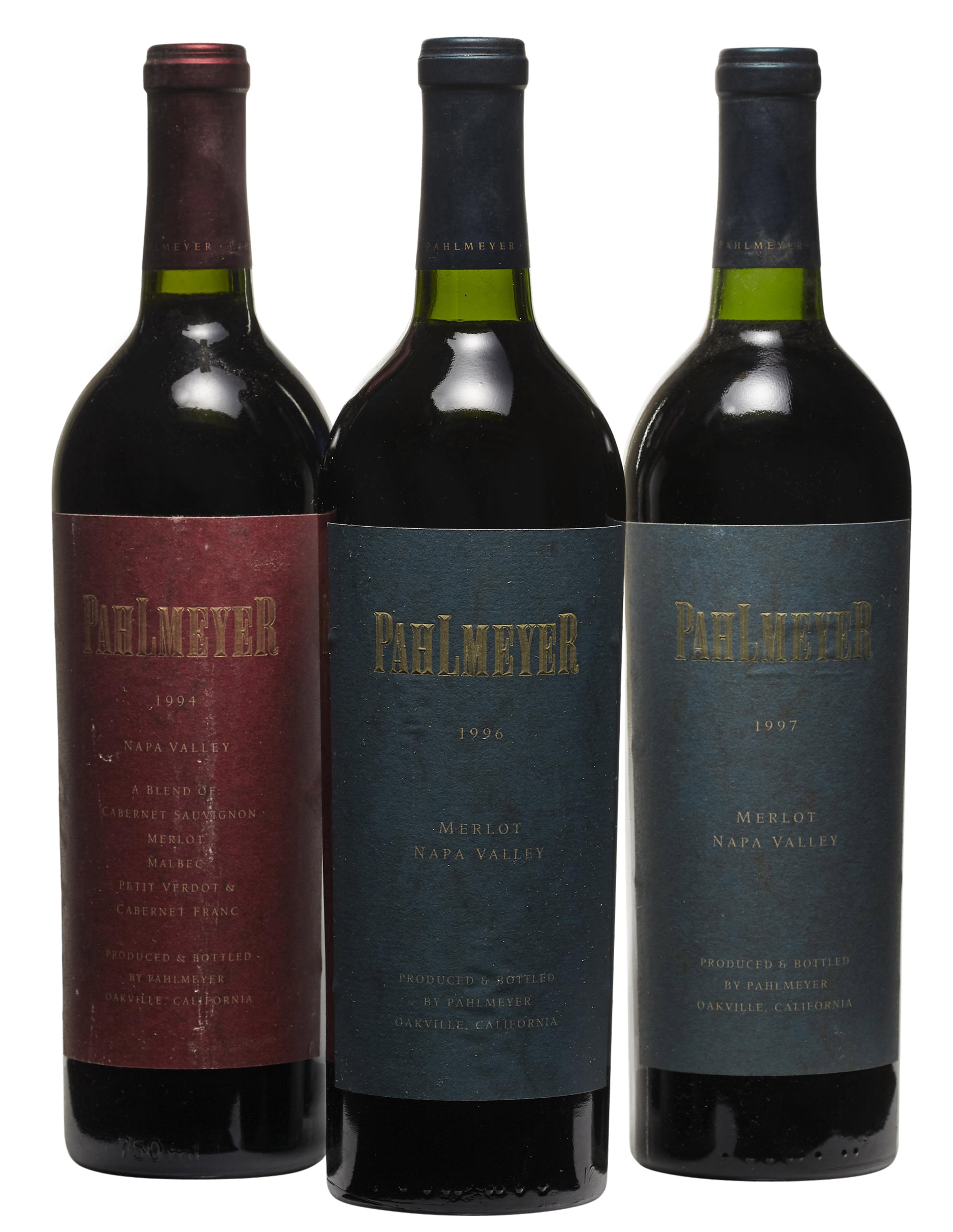 Mixed Pahlmeyer 1994, 1996 & 1997, Pahlmeyer Red 1994Bin-soiled ...