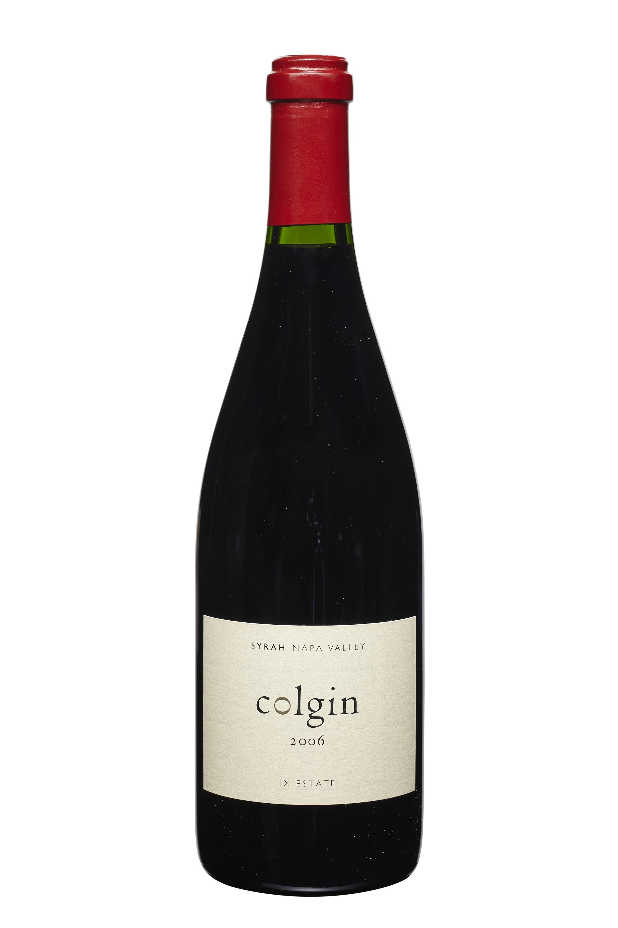 Colgin, IX Estate Syrah 2006, Napa ValleySlightly scuffed labelsIn ...