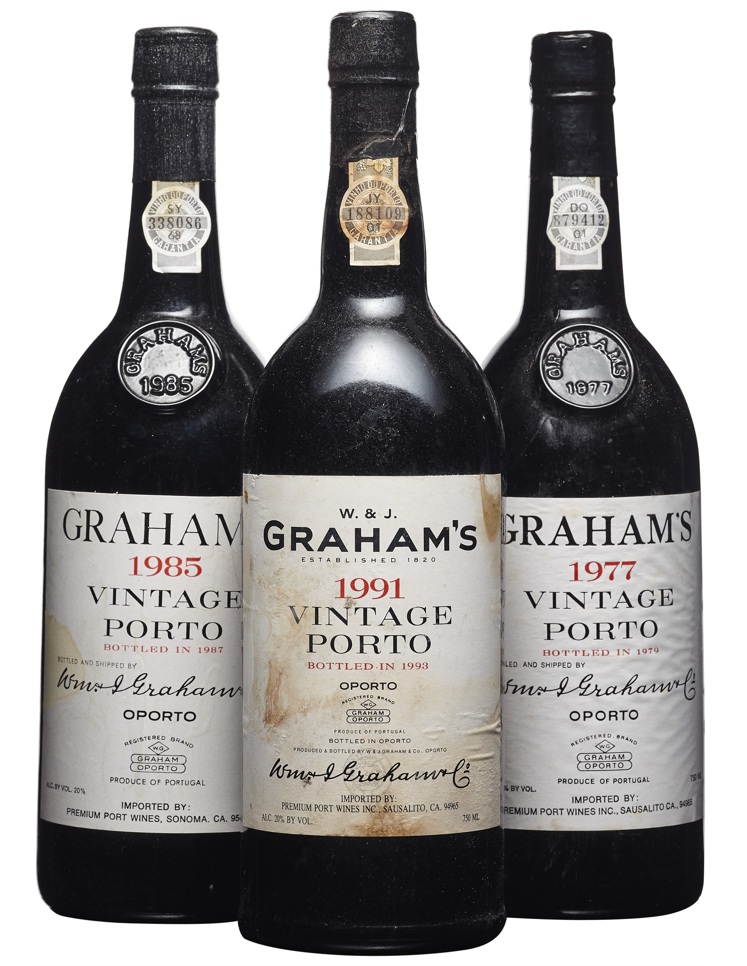 Graham 1977, 1985 & 1991, Graham1977Bin-soiled and slightly damaged ...