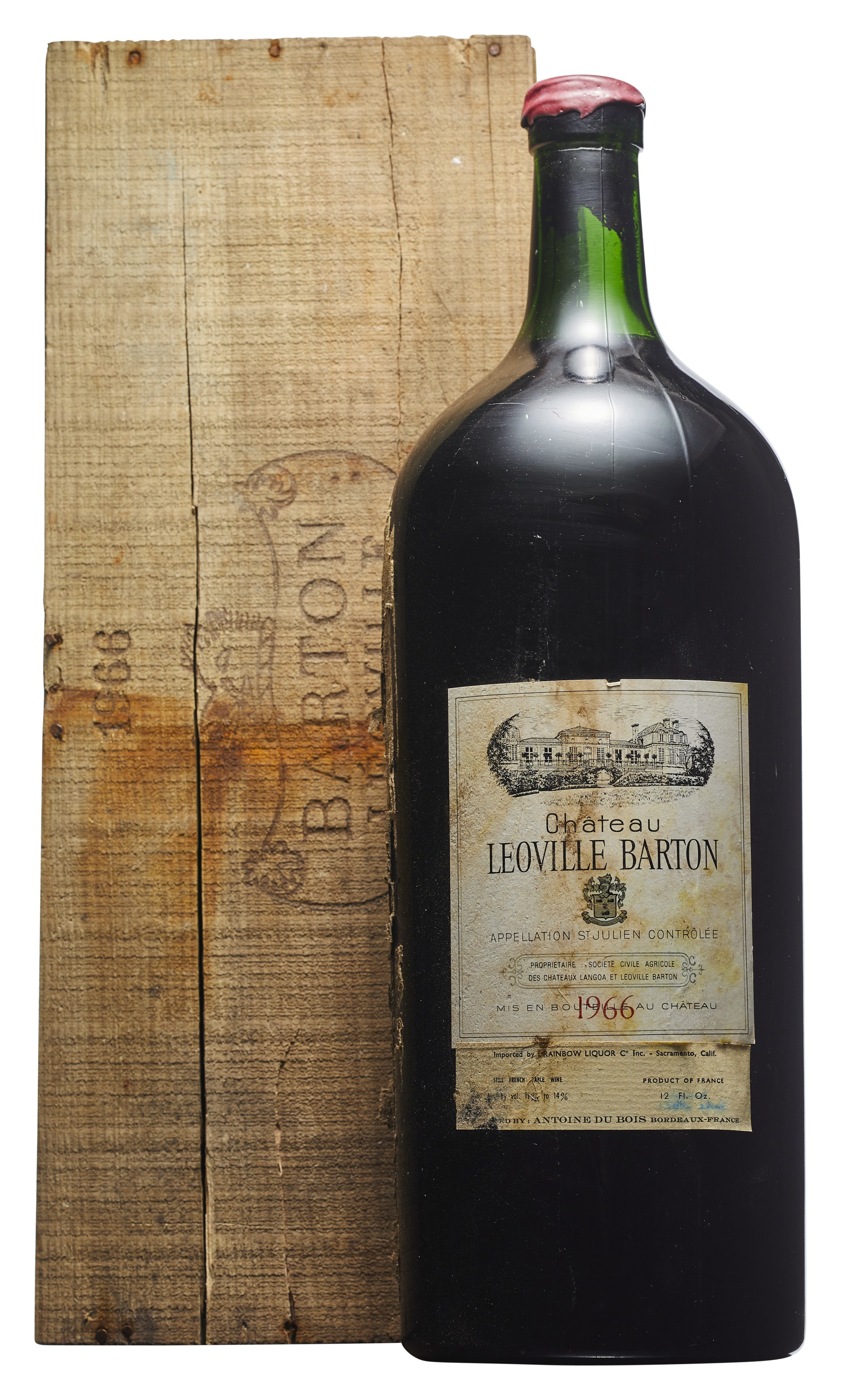 Château Léoville-Barton 1966, Saint-Julien, 2ème cru classéWax capsule ...