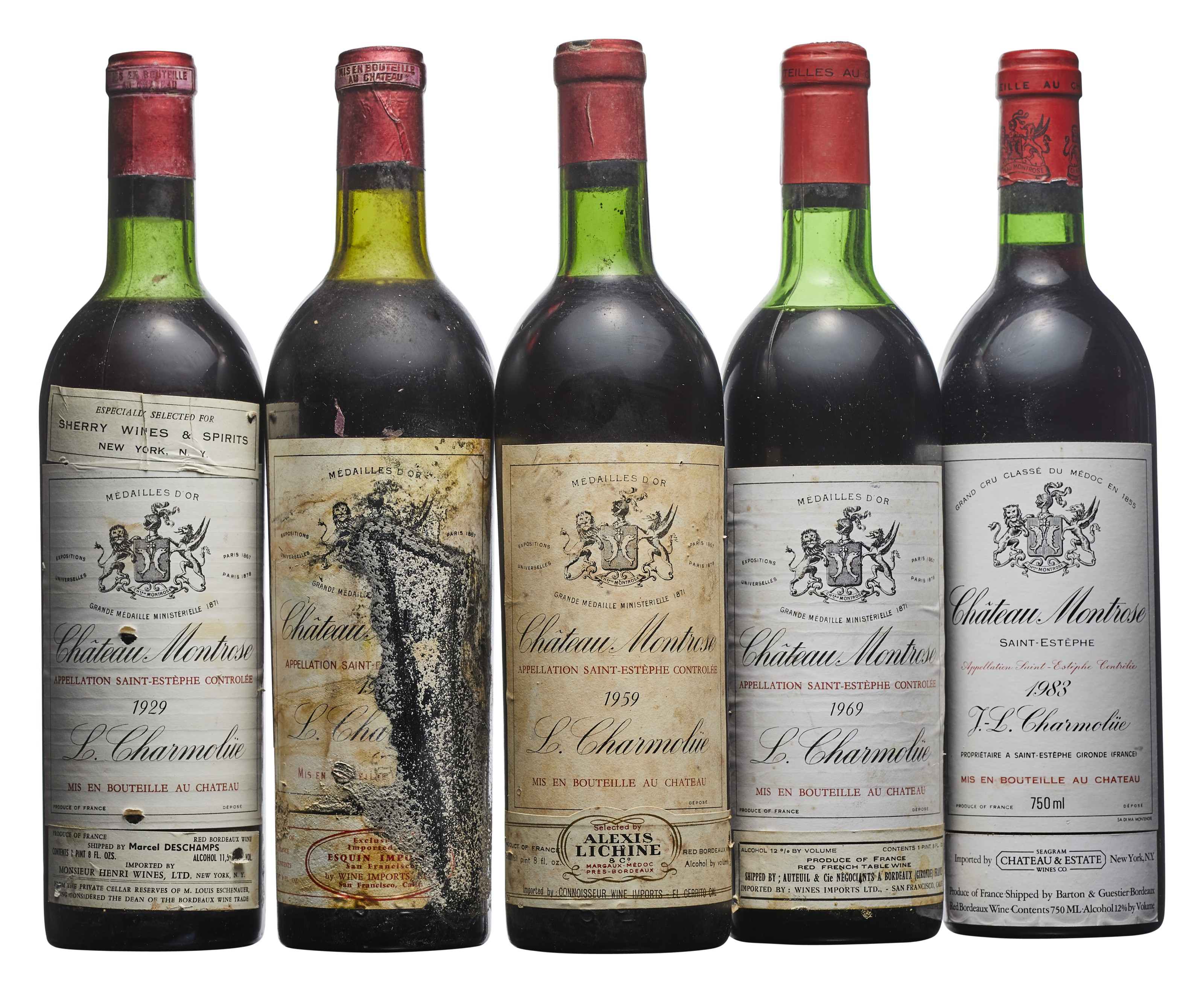 Mixed Château Montrose, Château Montrose 1929Slightly bin-soiled and ...