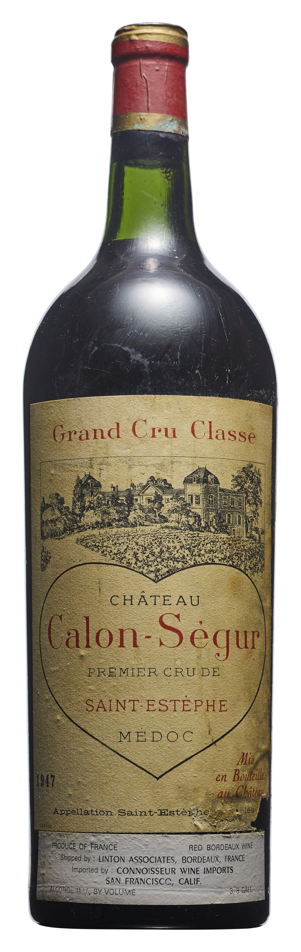 Château Calon-Ségur 1947, Saint-Estéphe, 3ème cru classéCorroded ...