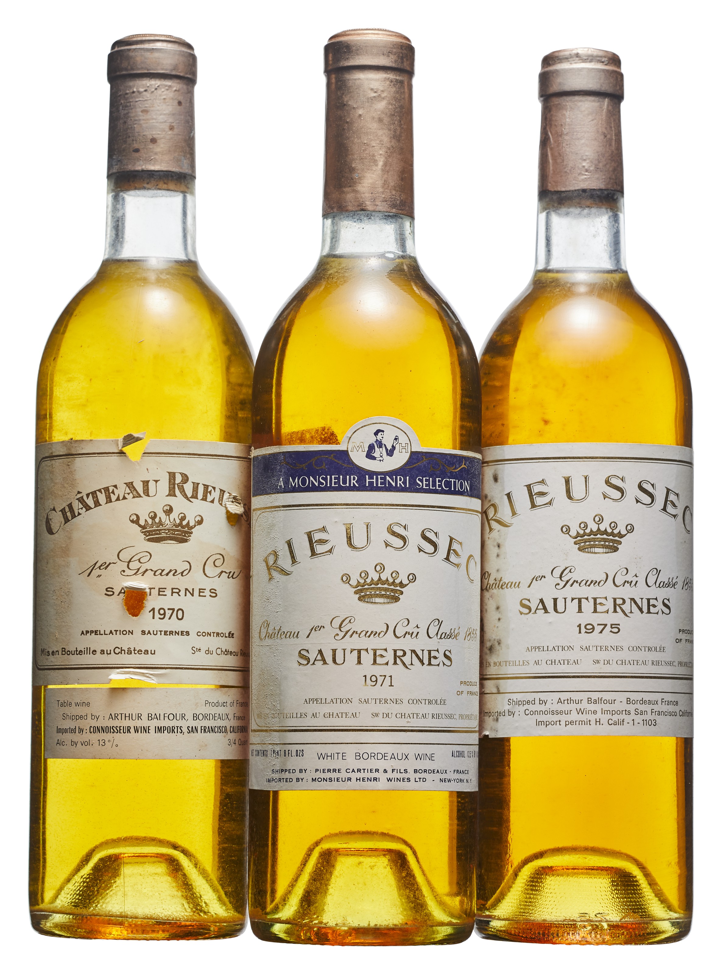 Mixed Château Rieussec, Château Rieussec 1970Bin-soiled and nicked ...