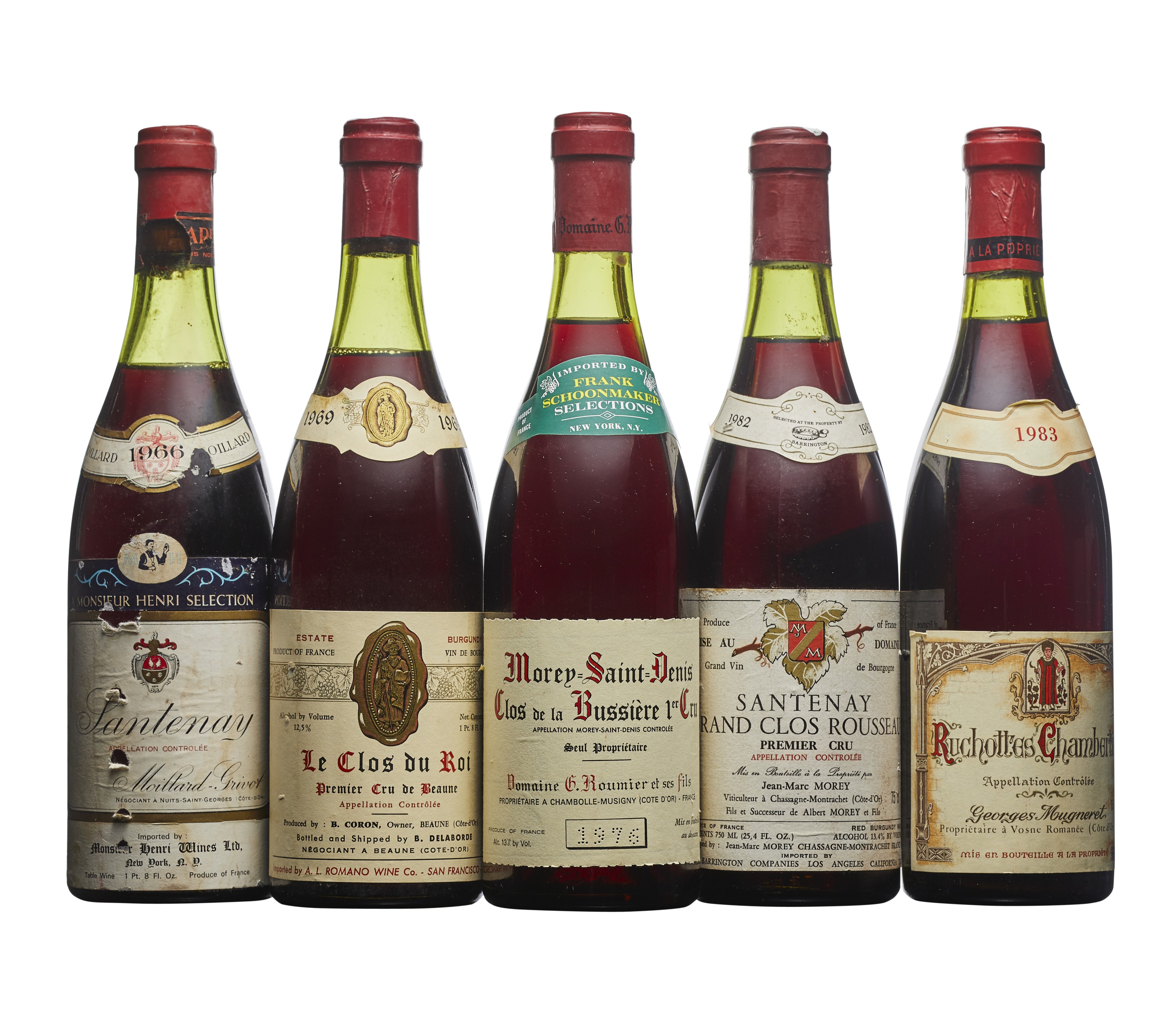 Mixed Red Burgundy, Prince de Merode, Aloxe Corton 1er Cru 1961Slightly ...