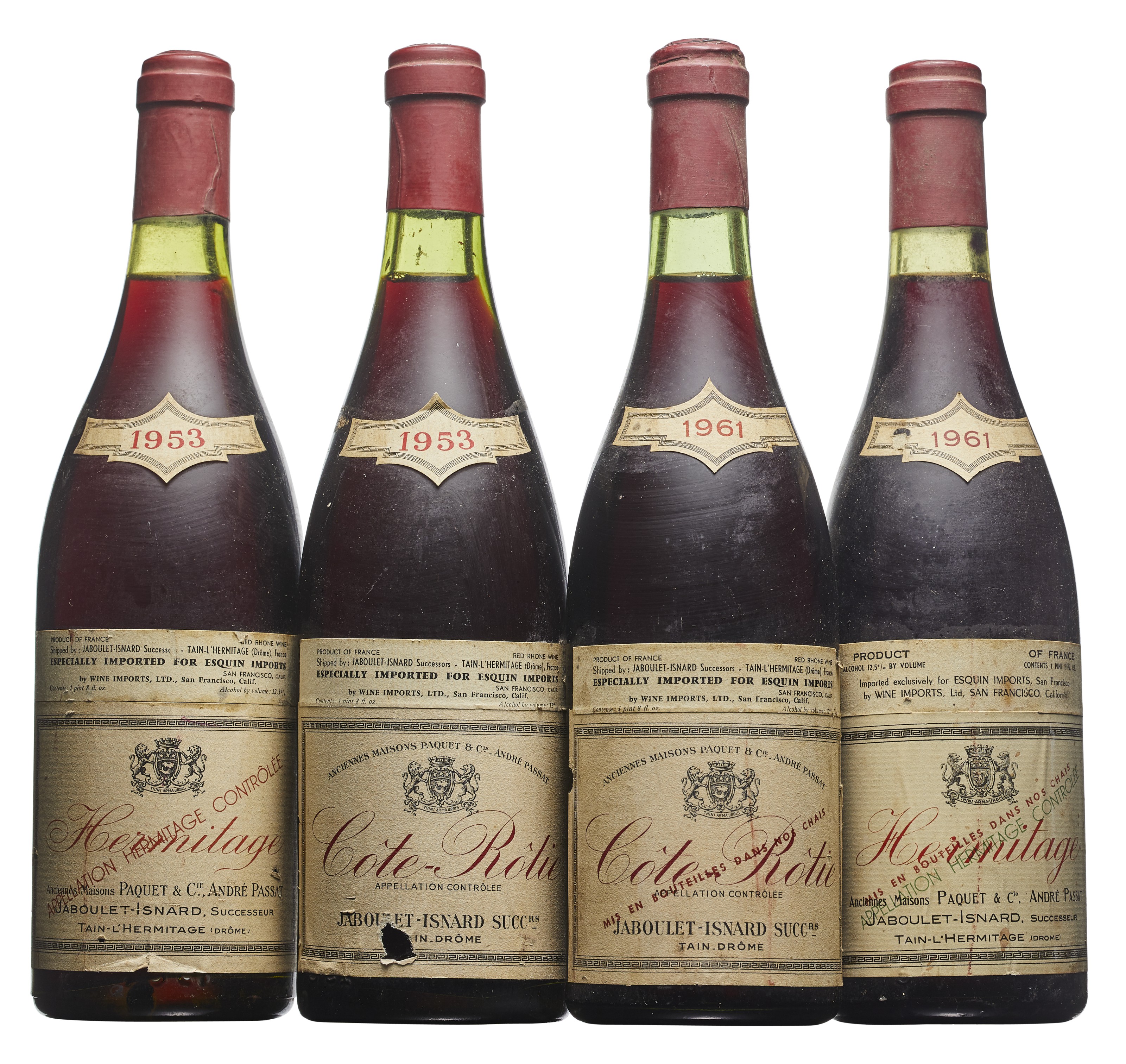 Mixed Jaboulet-Isnard, Jaboulet-Isnard, Côte-Rotie1953Slightly bin ...