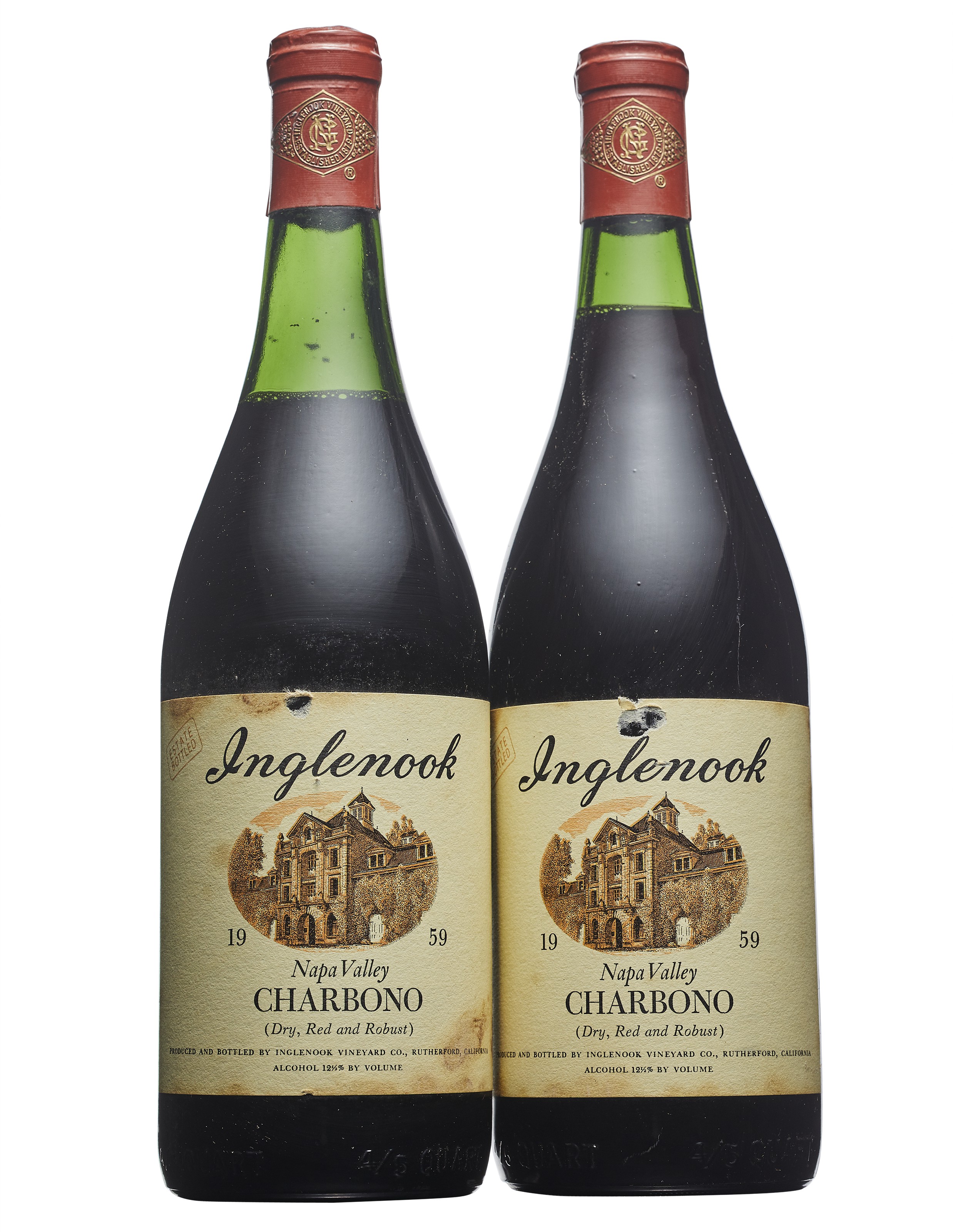 Inglenook, Charbono 1959, Napa ValleySlightly bin-soiled and nicked ...