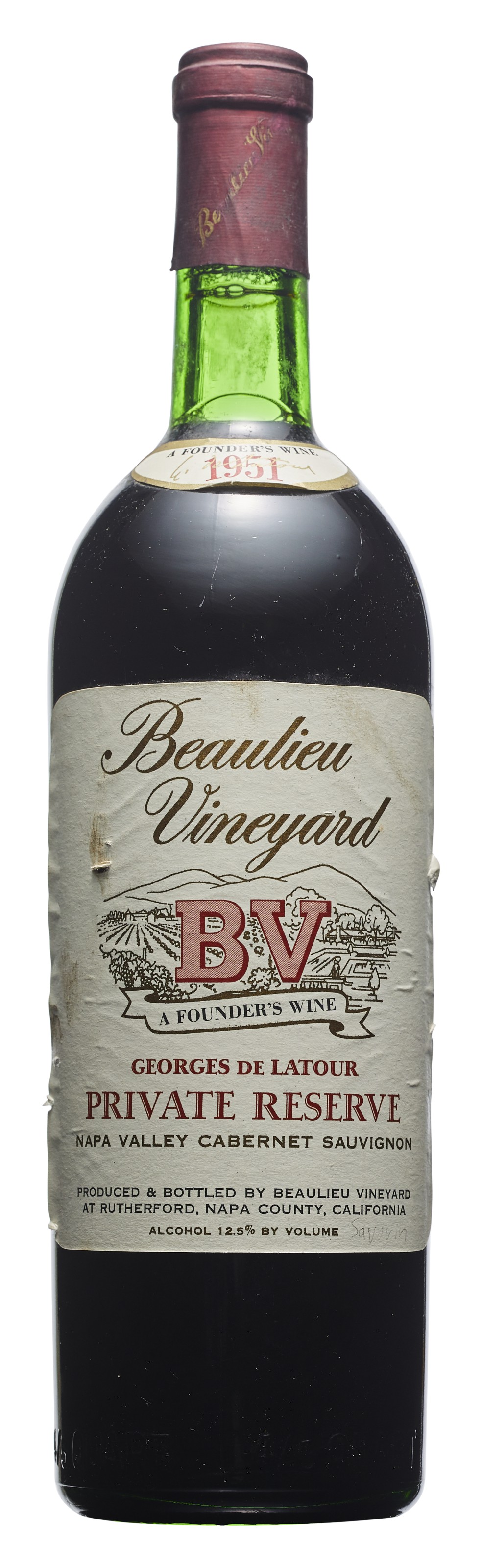Beaulieu Vineyards, Private Reserve Cabernet Sauvignon 1951, Napa ...