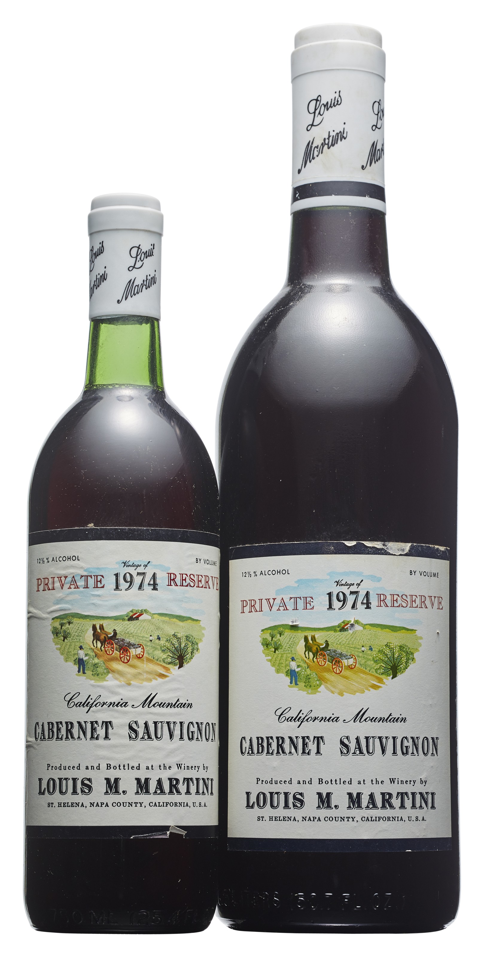 Mixed Louis Martini, Private Reserve Cabernet Sauvignon 1974, Louis ...