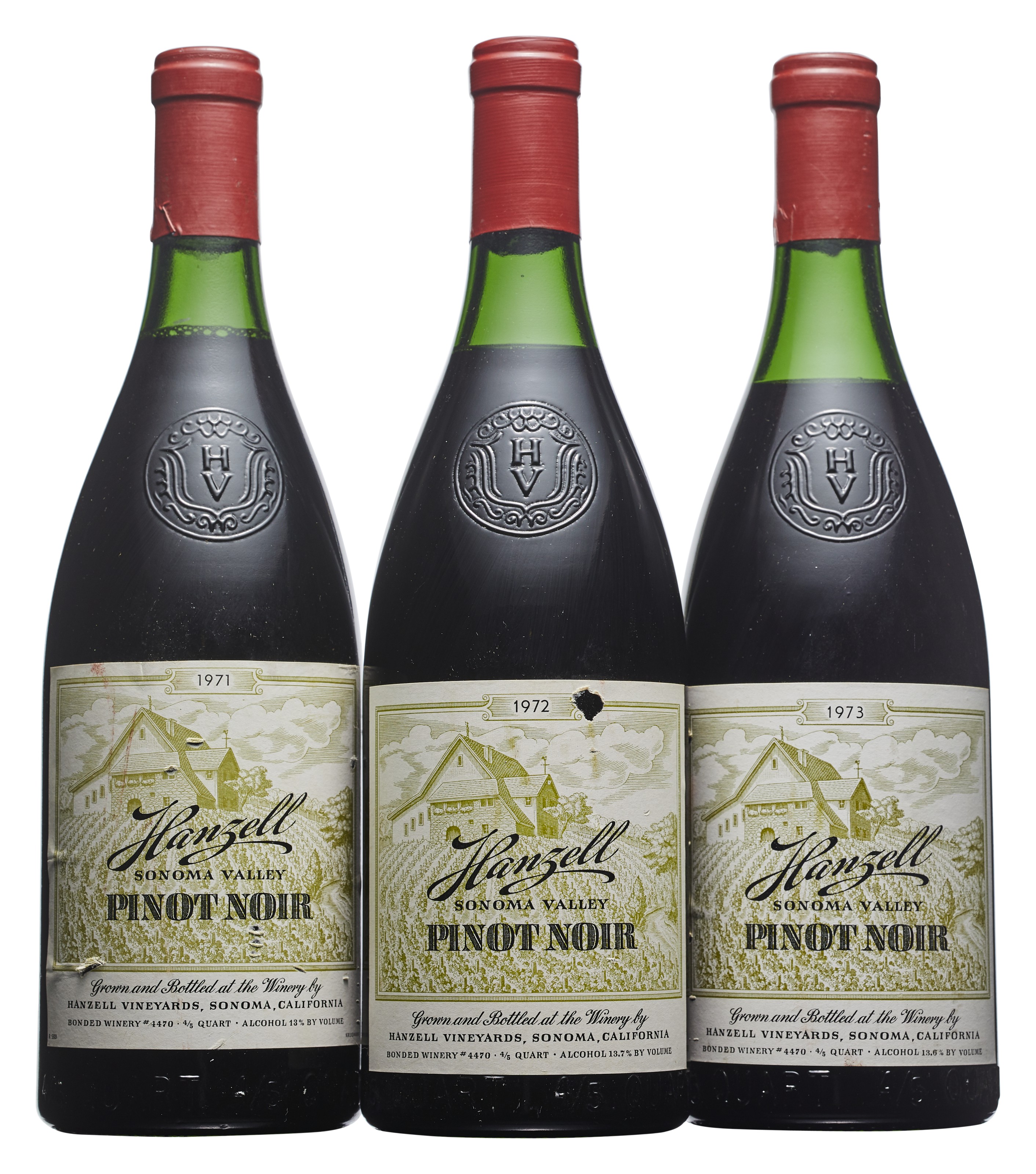 Mixed Hanzell, Pinot Noir 1971-1973, Hanzell, Pinot Noir1971Slightly ...