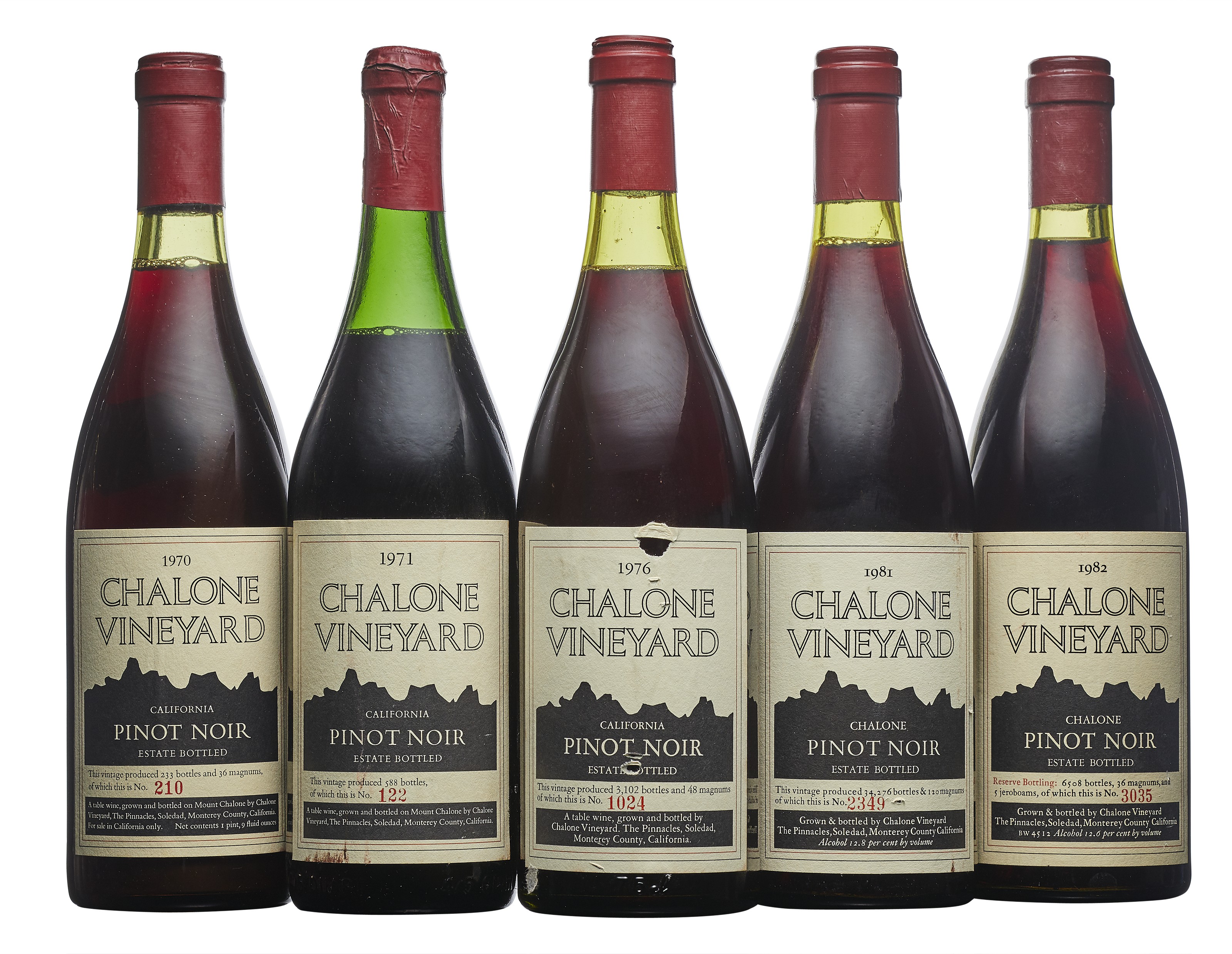 Mixed Chalone, Pinot Noir, Chalone, Pinot Noir1970Levels 2cm (2 ...