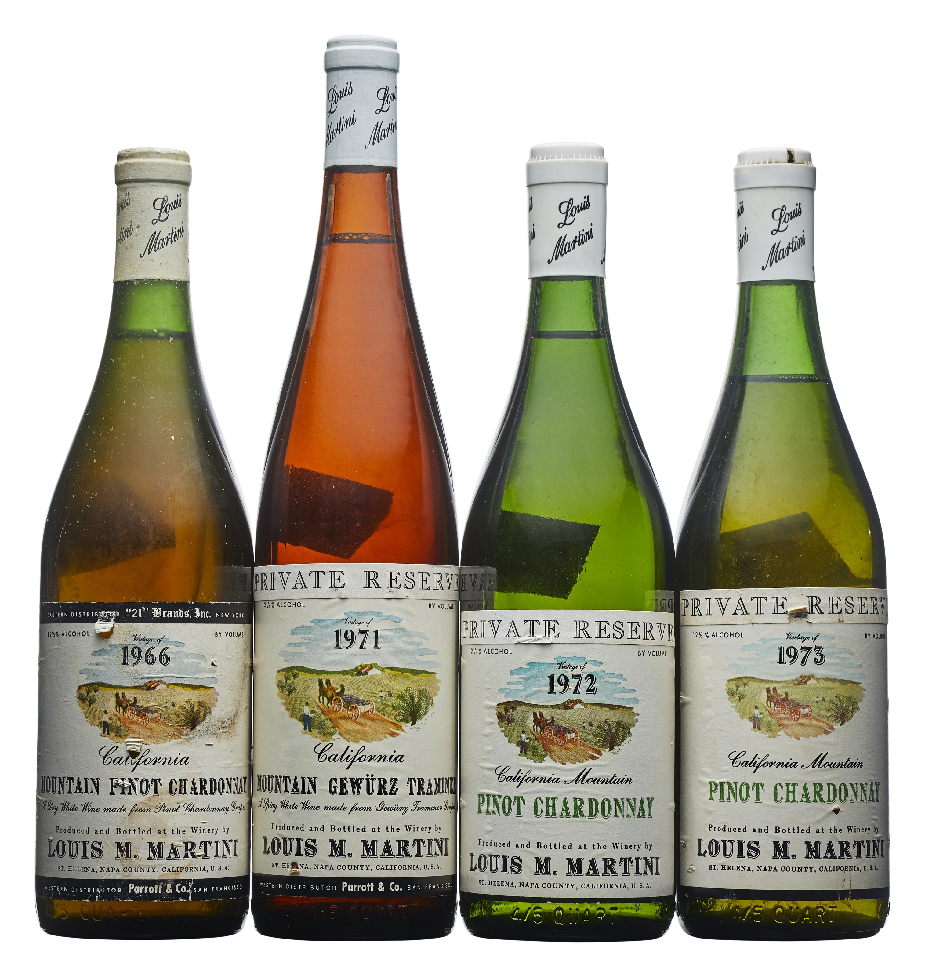 Mixed Louis Martini, Chardonnay & Gewurztraminer, Louis Martini ...