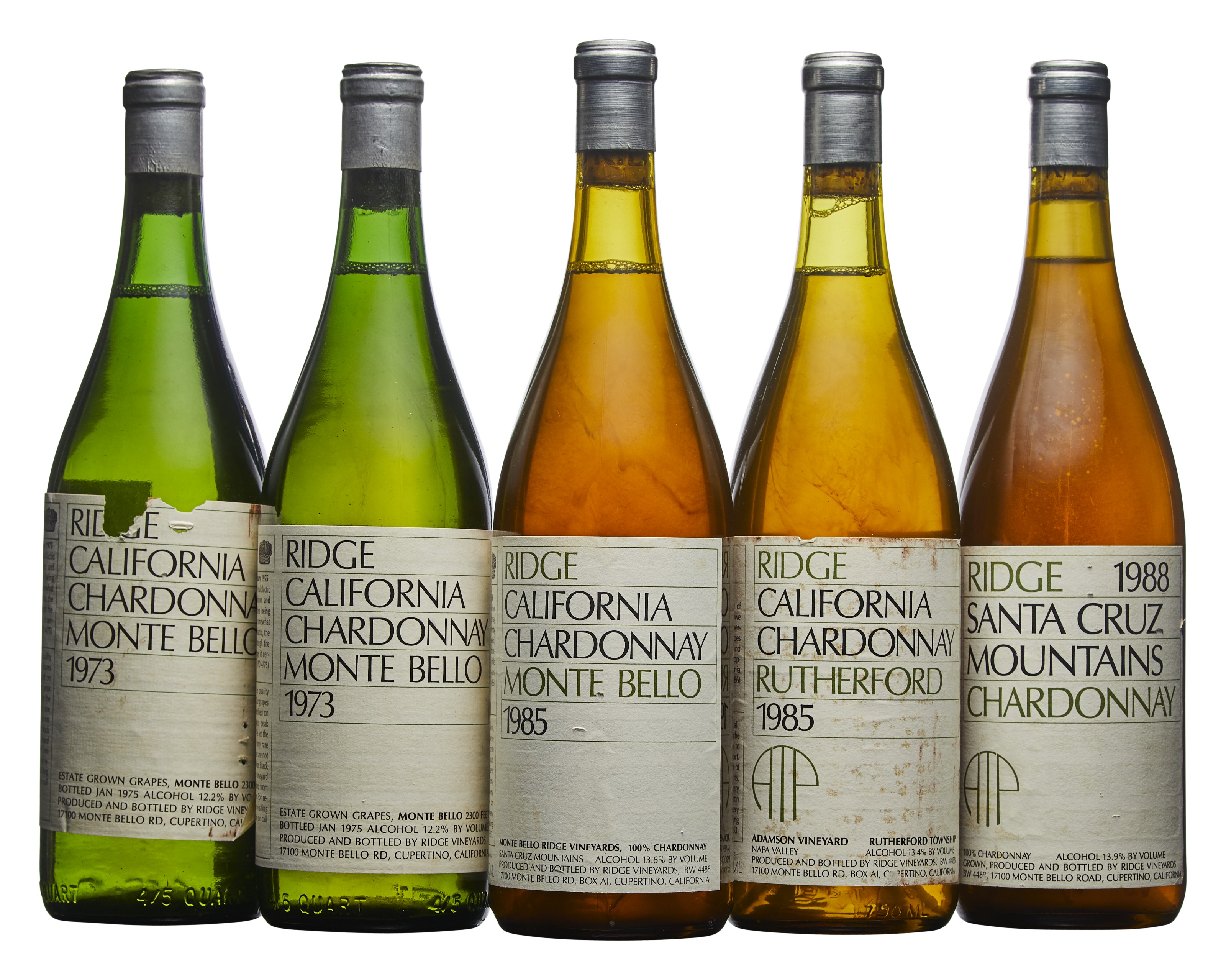 Mixed Ridge, Chardonnay, Ridge, Monte Bello Chardonnay 1973Good ...