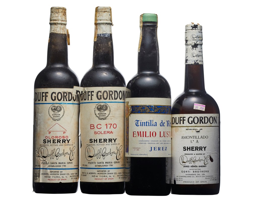 Mixed Sherry, Duff Gordon, Amontillado, 1.aA Sherry NVBin-soiled and ...