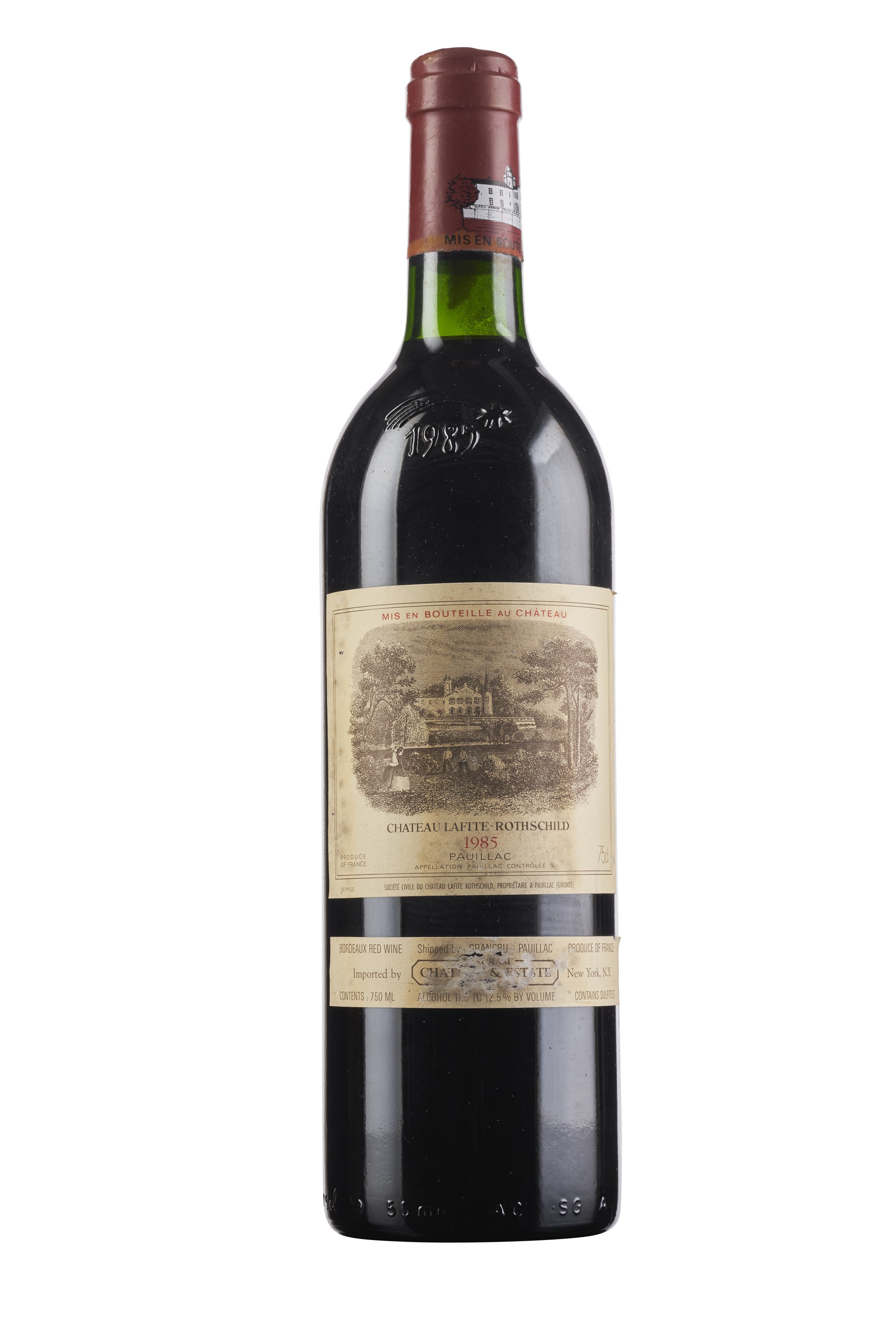 Château Lafite-Rothschild 1985, Pauillac, 1er cru classéCorroded and ...