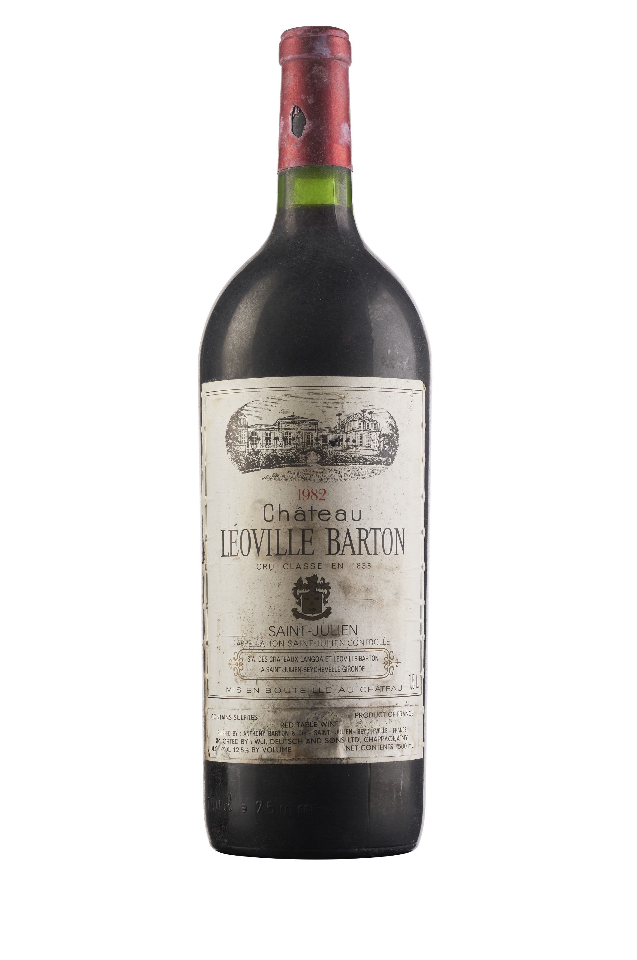 Château Léoville-Barton 1982, Saint-Julien, 2ème cru classéCorroded and ...
