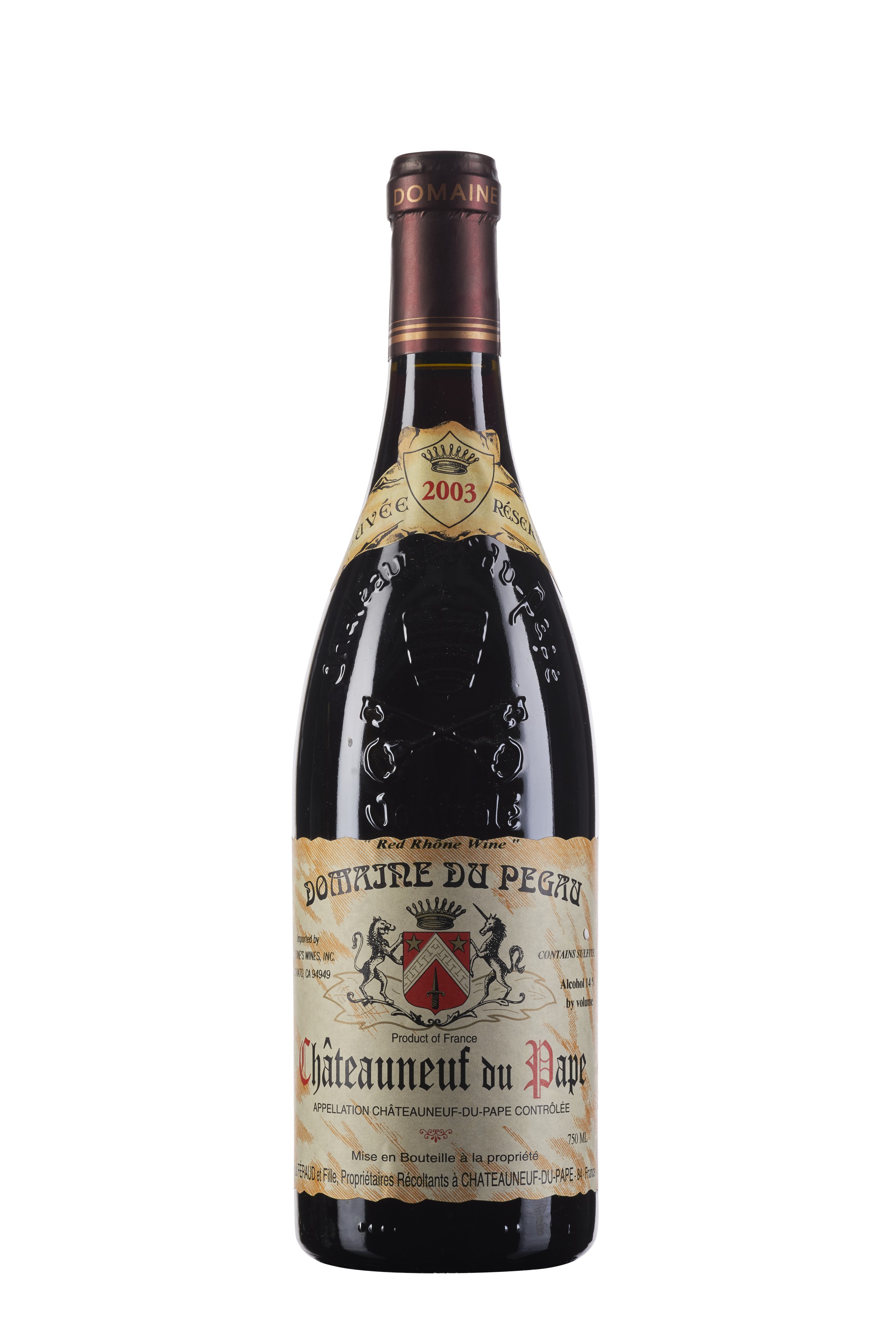 Domaine du Pegau, Châteauneuf-du-Pape, Cuvée Réservée 2003, Rhône ...