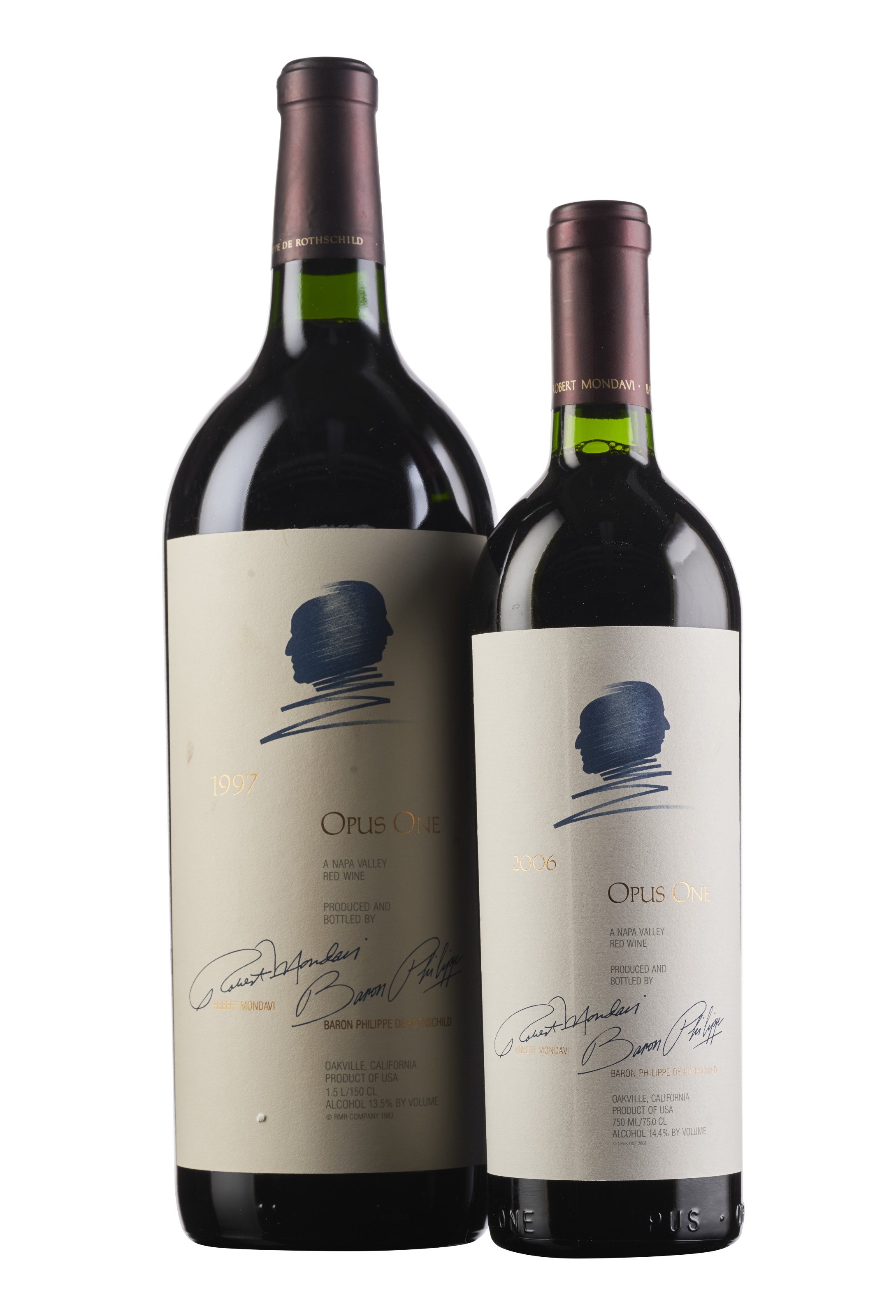 Opus One 1997 & 2006, Opus One 1997 Good appearanceLevel base of neck ...