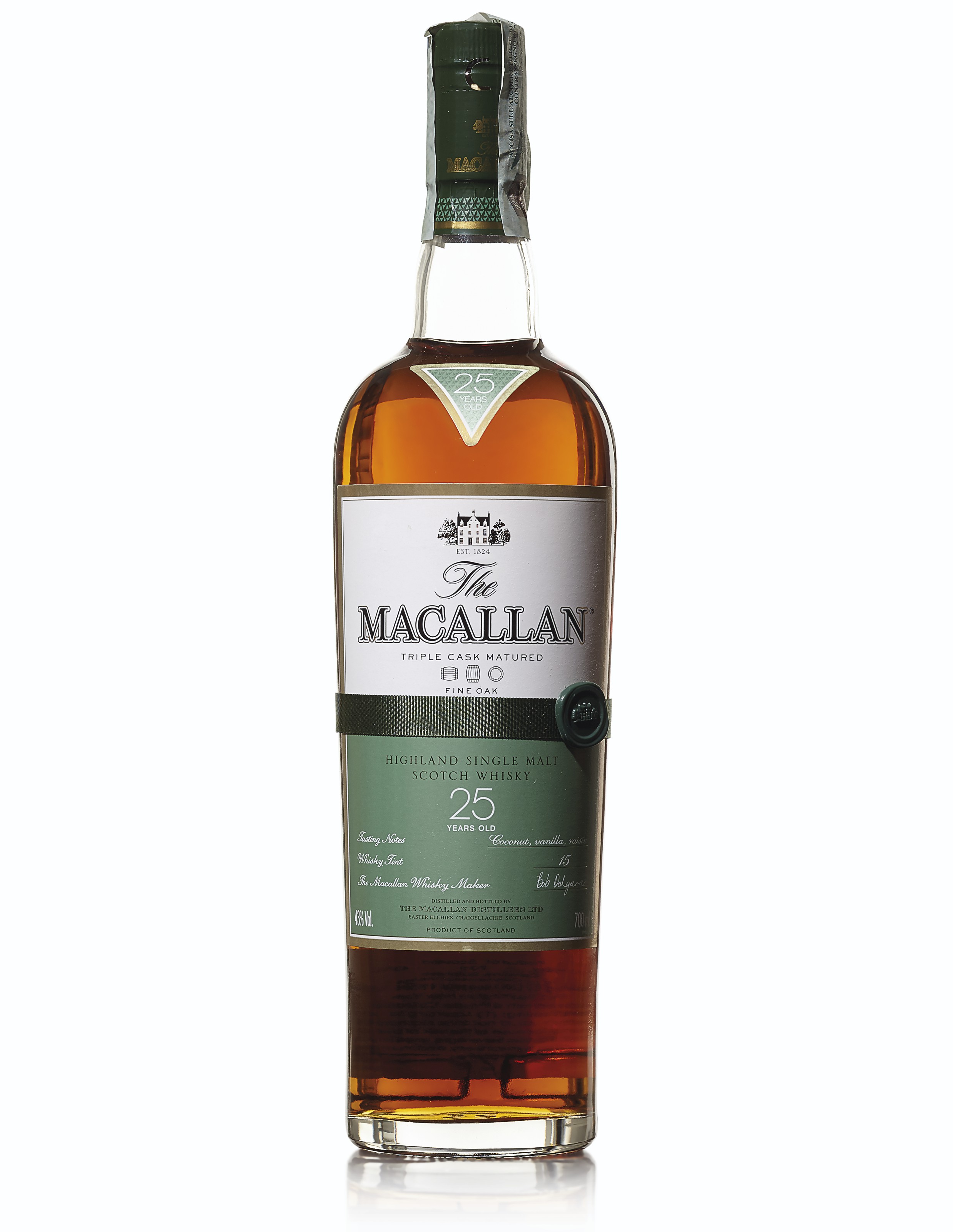Macallan 25 Year Old, Triple Cask Matured Fine Oak, SpeysideIn ...