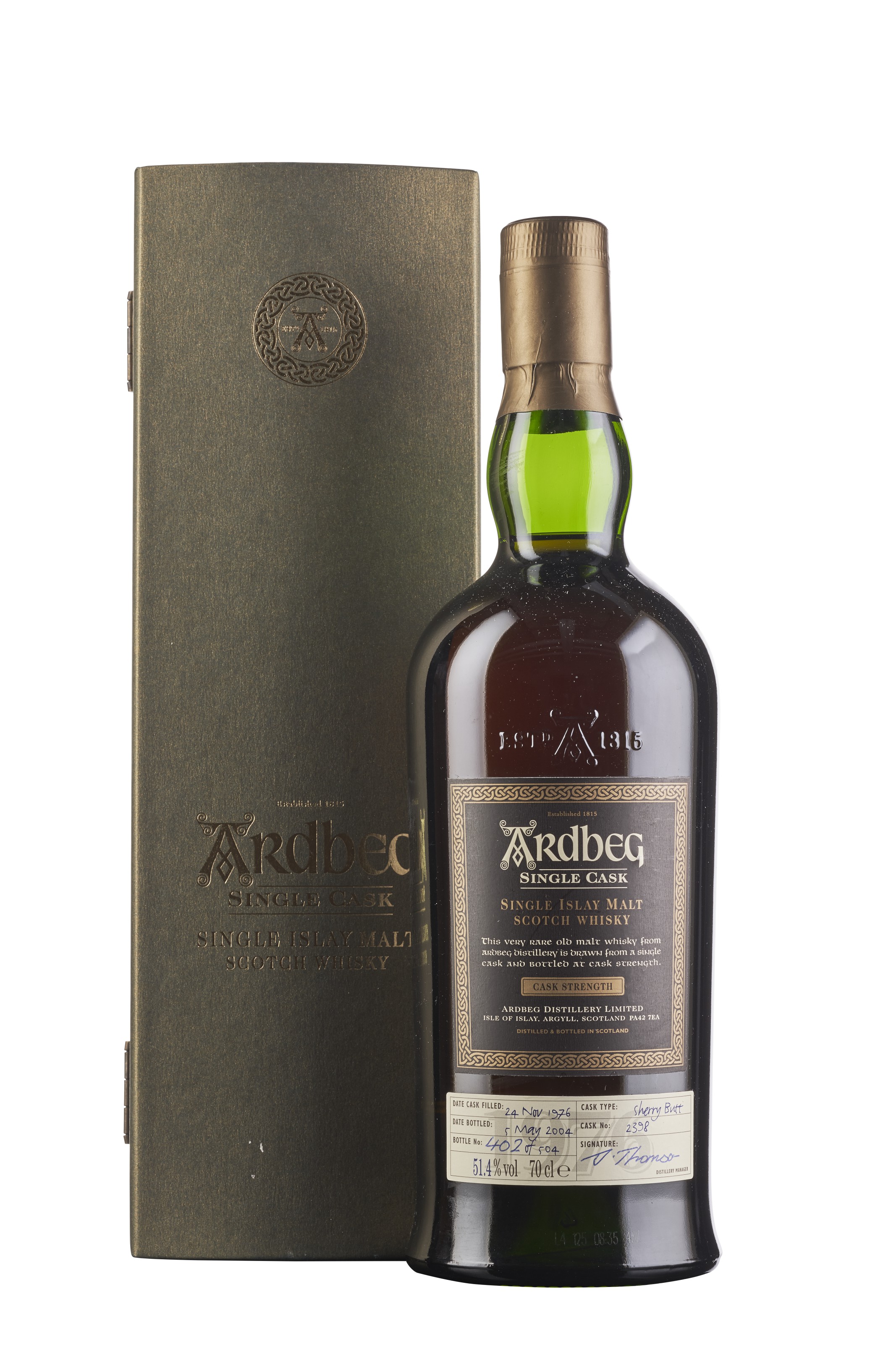 Ardbeg Single Cask 1976, IslayDistilled in 1976, bottled in 2004 ...