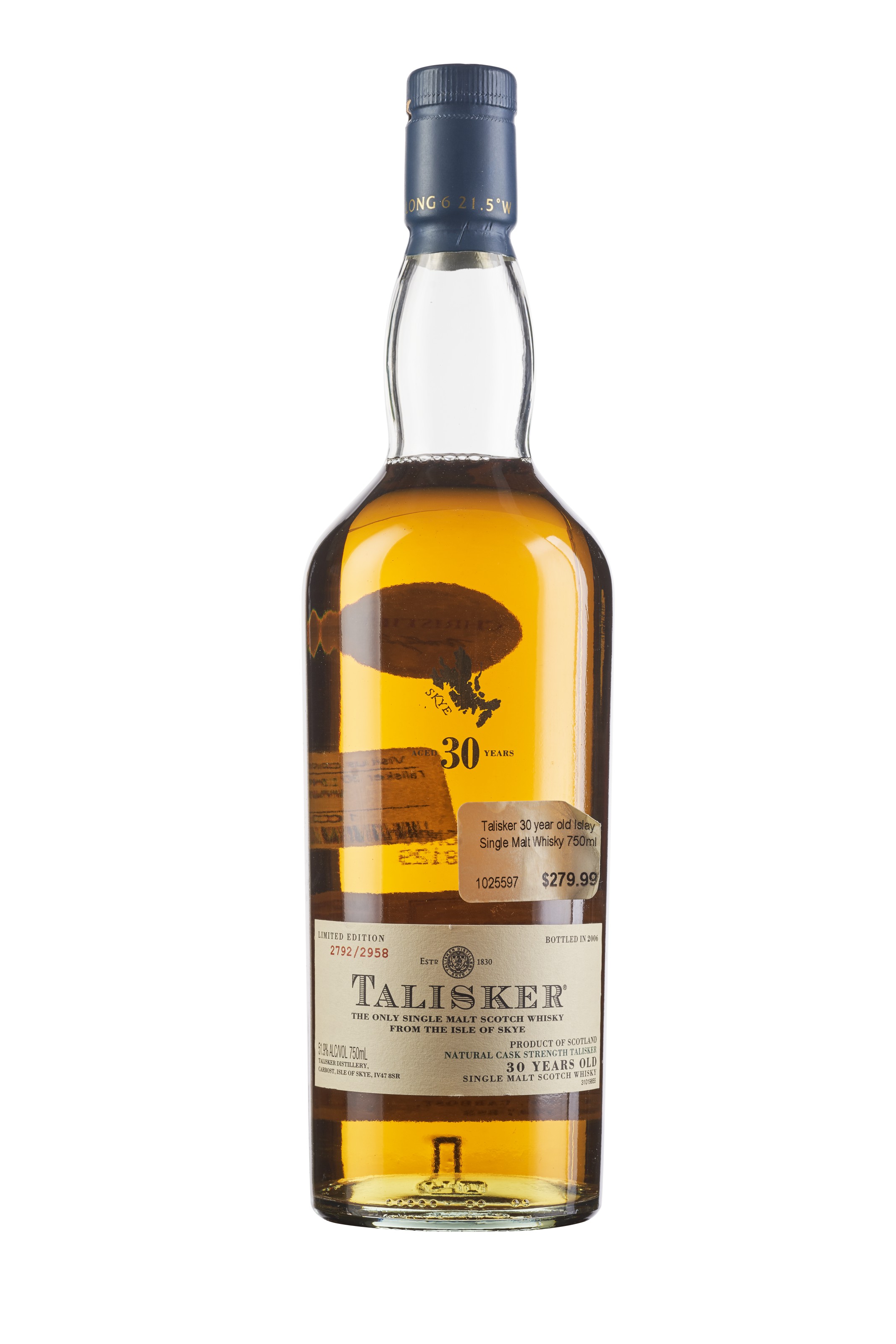 Talisker 30 Year Old Limited Edition, Isle of SkyeBottled in 2006 ...