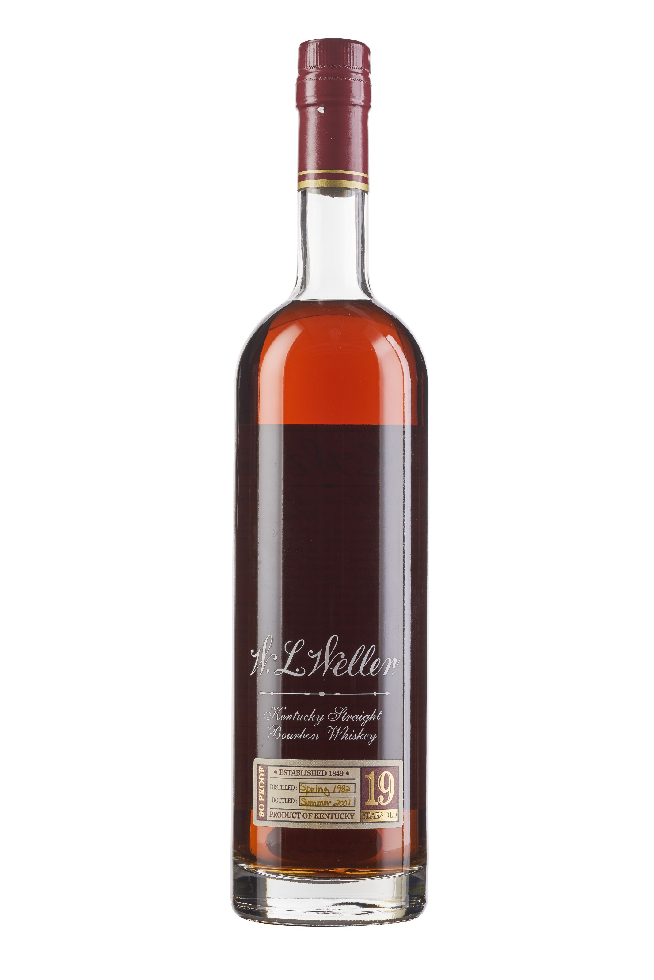 W.L. Weller 19 Year Old Bourbon, KentuckyDistilled in Spring 1982 ...