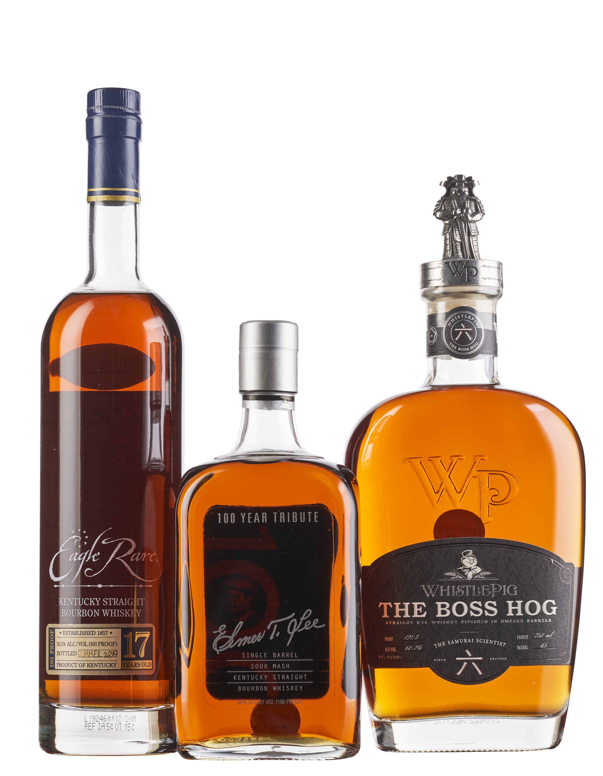 Mixed Whiskeys, Eagle Rare 17 Year (1)Elmer T. Lee 100 Year Tribute (1 ...