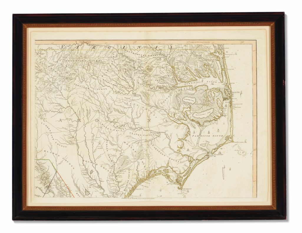 Mouzon's Map of the Carolinas, London, 1794 | Christie’s